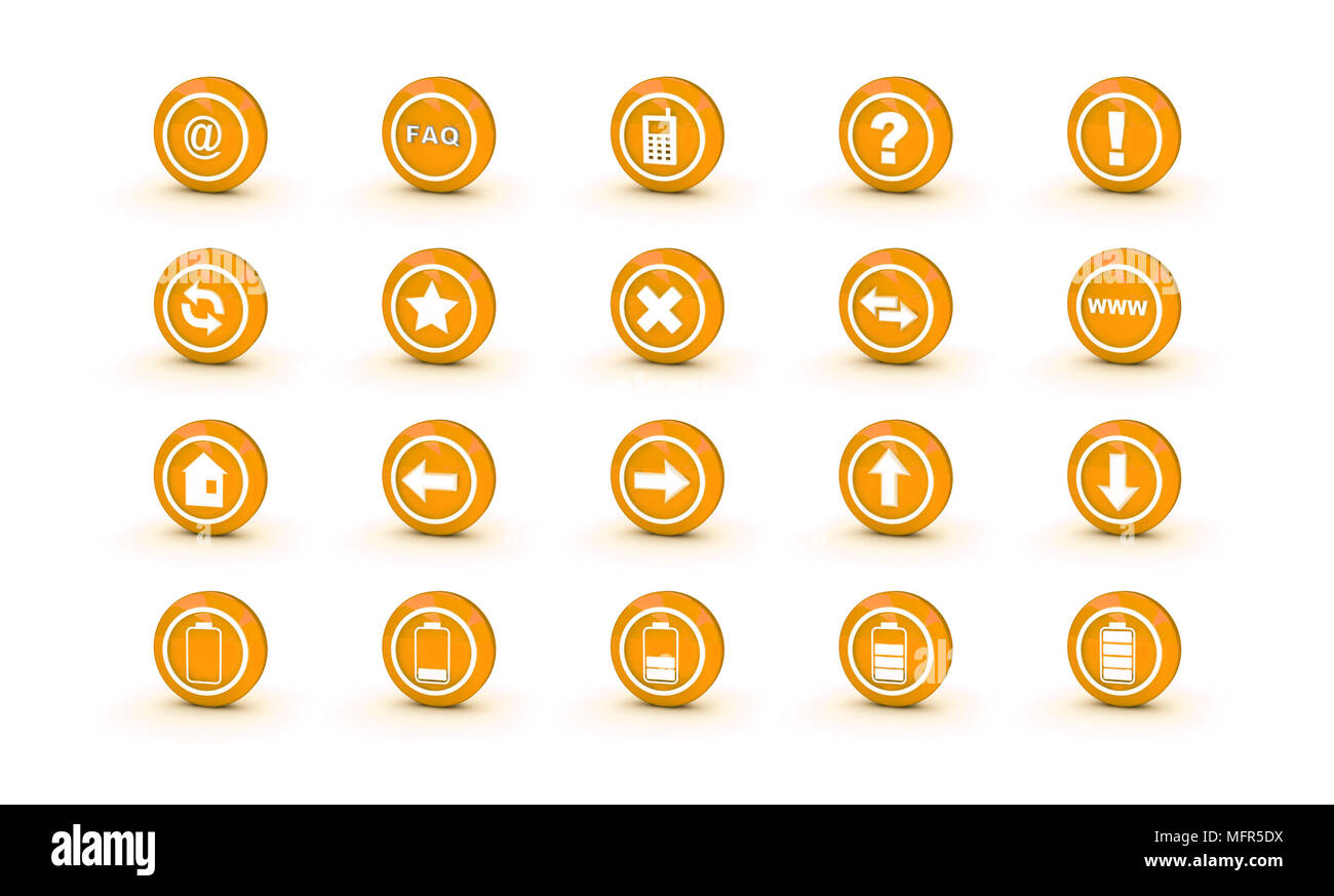 Shiny gloss icons for web design isolated on white background Stock ...