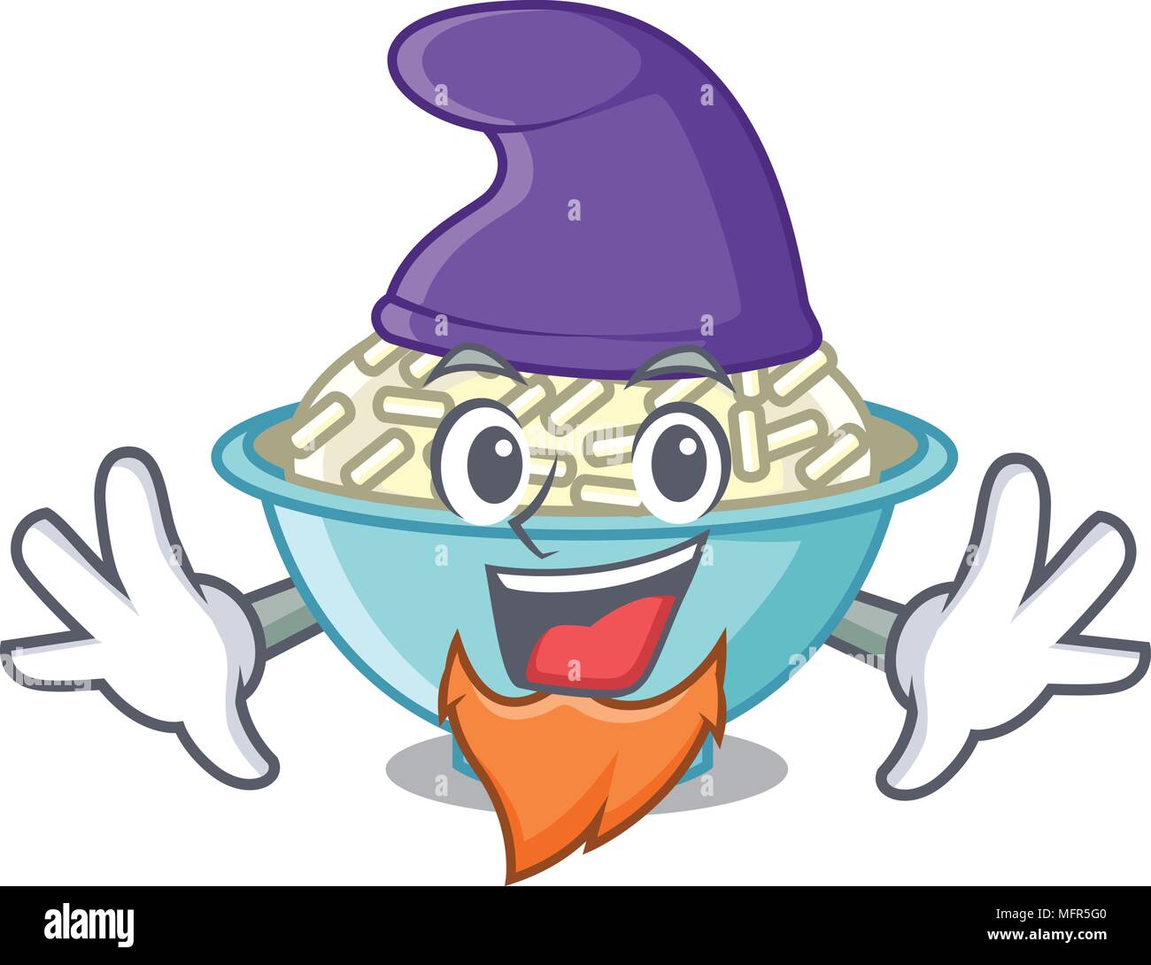 Elf rice bowl character cartoon Stock Vector Image & Art - Alamy
