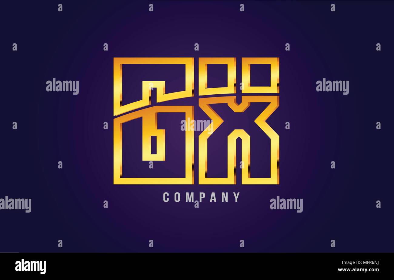 gold golden alphabet letter gx g x logo combination design suitable for ...