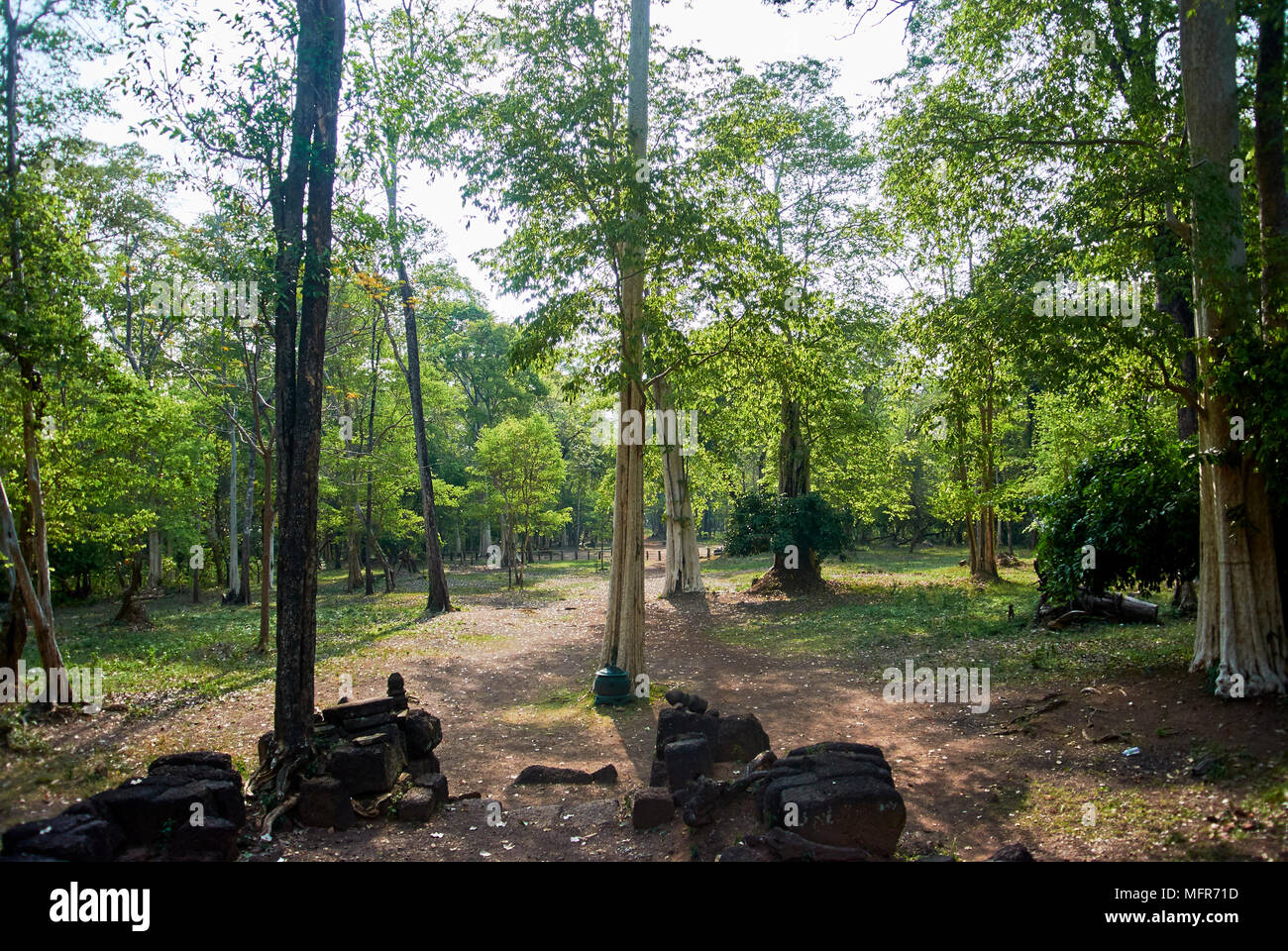 most south sanctuary Prasat Pram on the west side It has five towers or ...