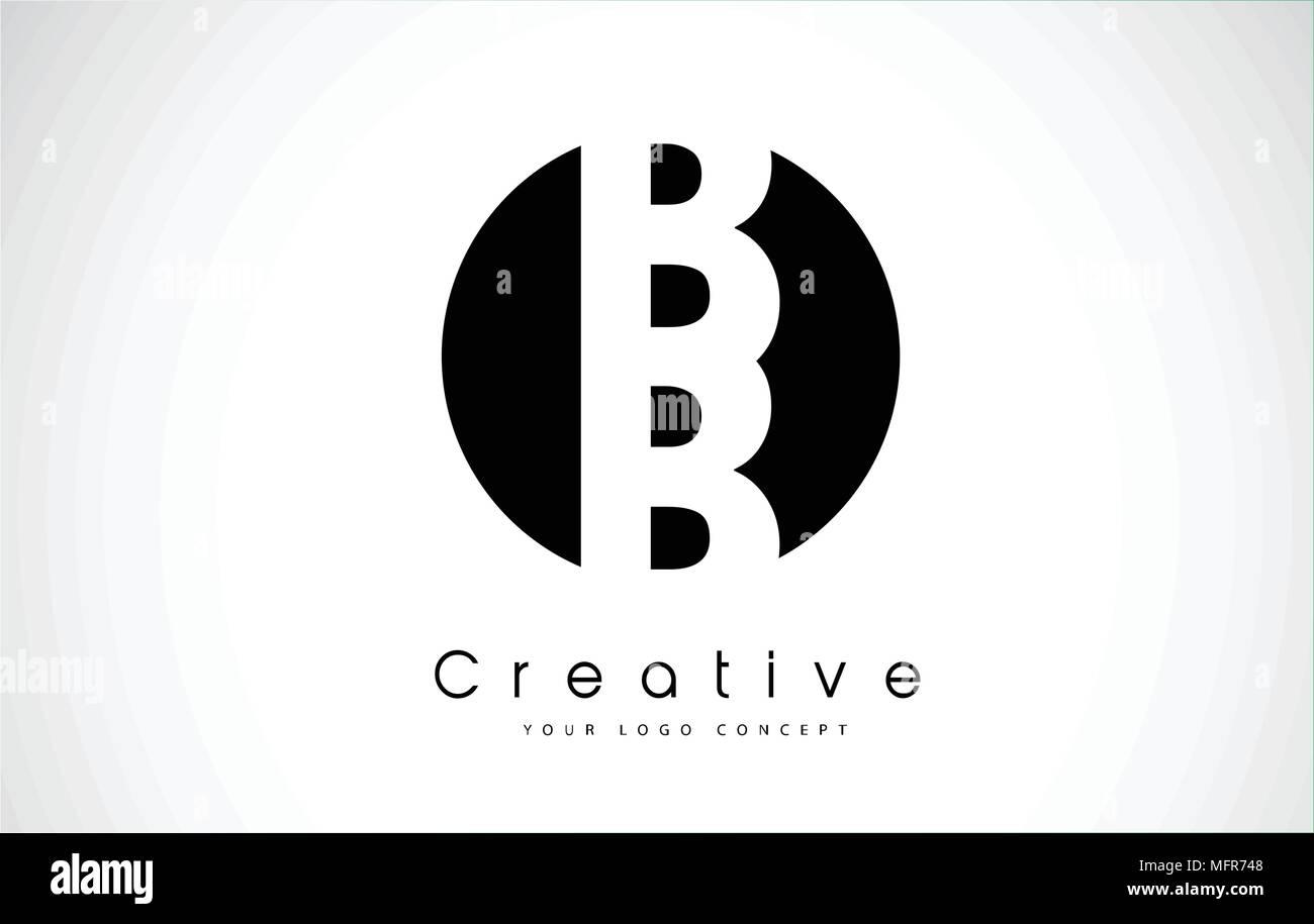 BB Letter Logo Design inside a Black Circle. Creative Lettering Logo ...