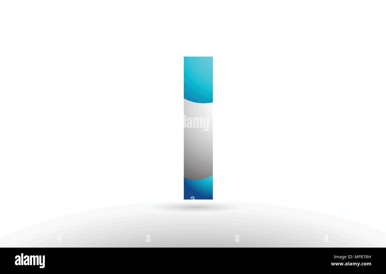 grey blue alphabet letter l logo 3d design suitable for a company or ...