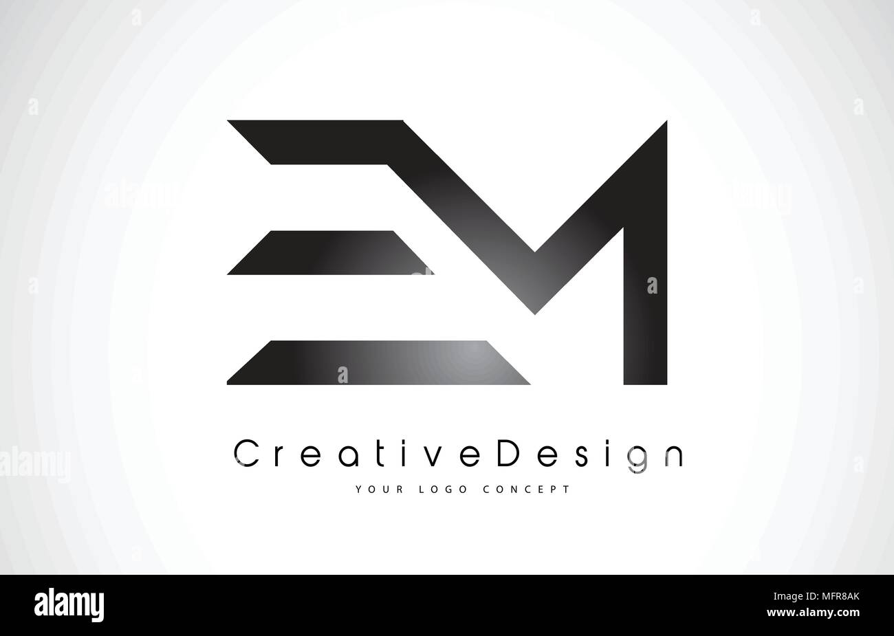 E m logo Stock Vector Images - Alamy