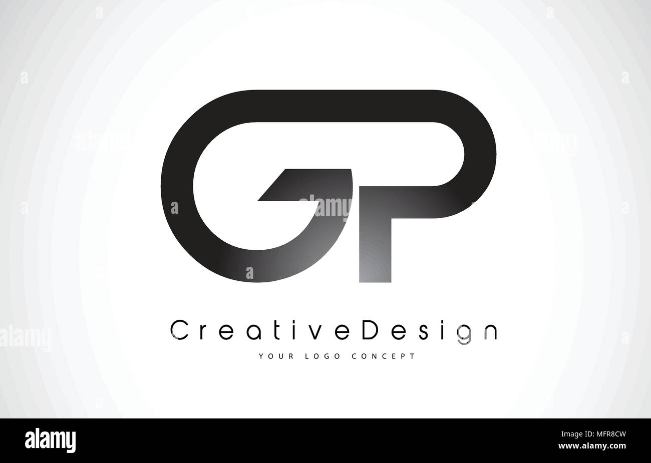 Gp letters vector vectors hi-res stock photography and images - Alamy