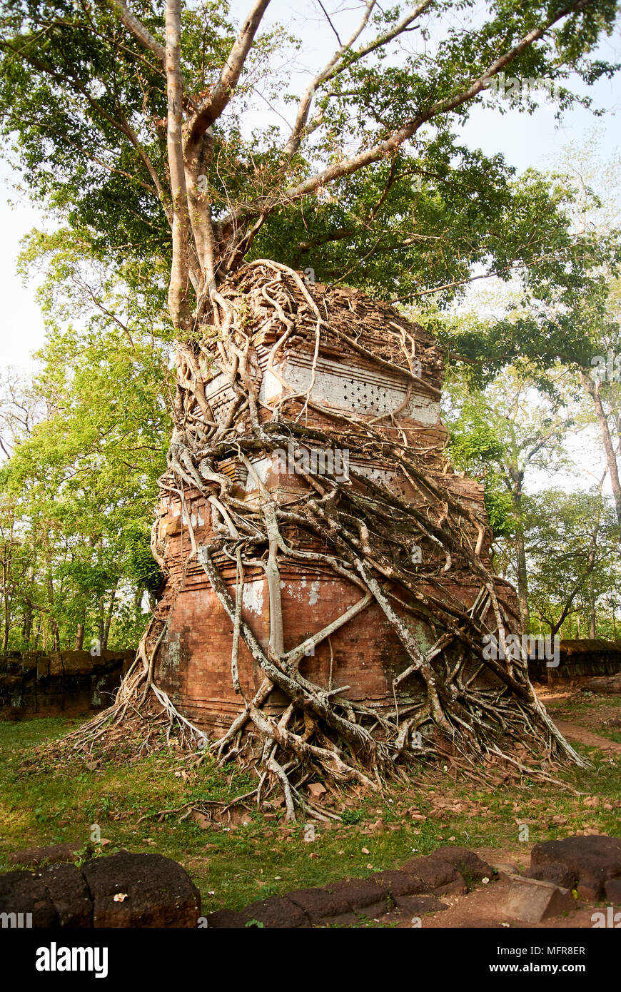 most south sanctuary Prasat Pram on the west side It has five towers or ...