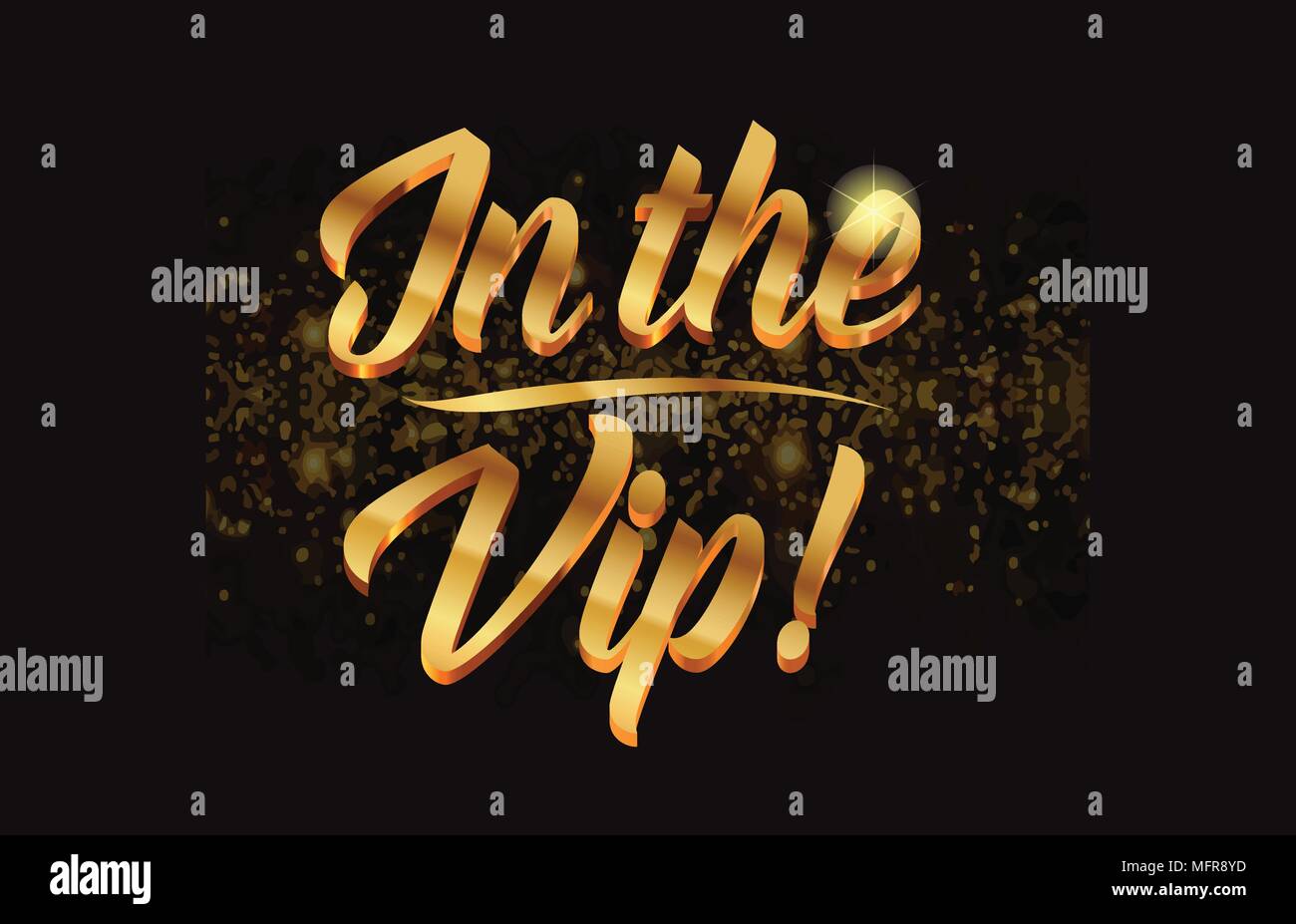 in the vip gold word text with sparkle and glitter background suitable ...