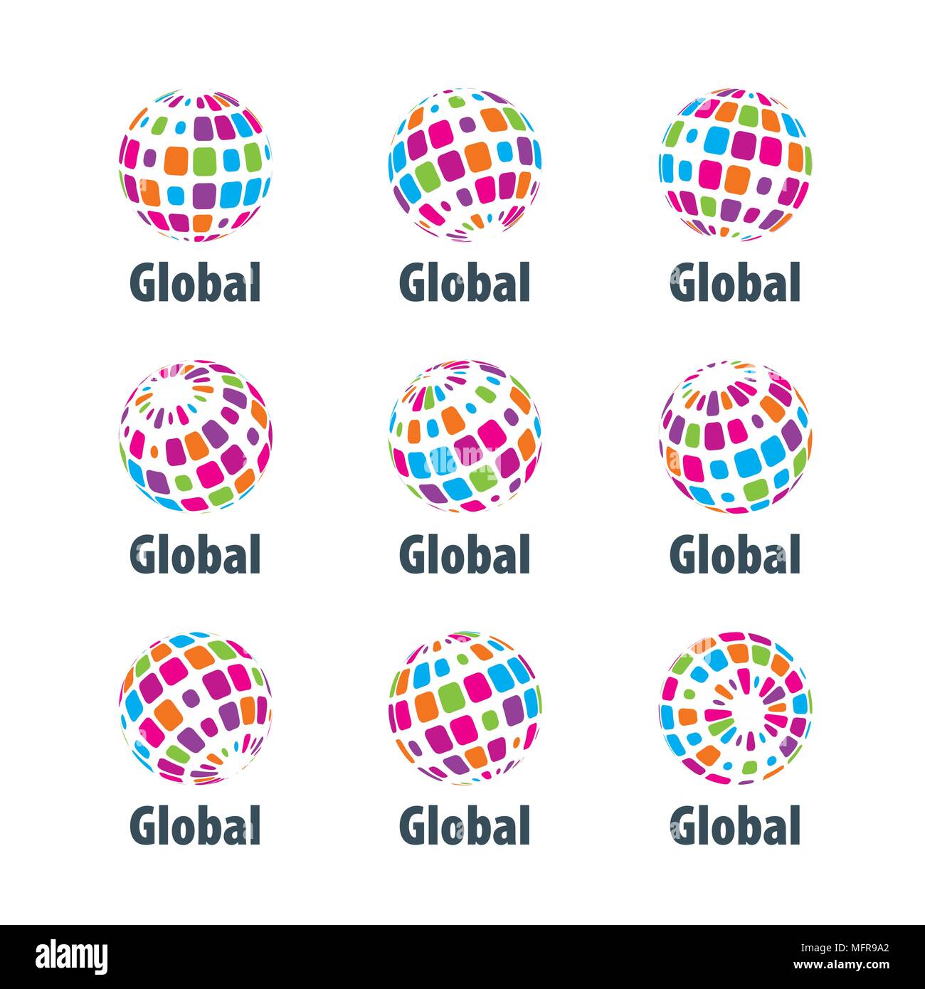 vector logo globe Stock Vector Image & Art - Alamy