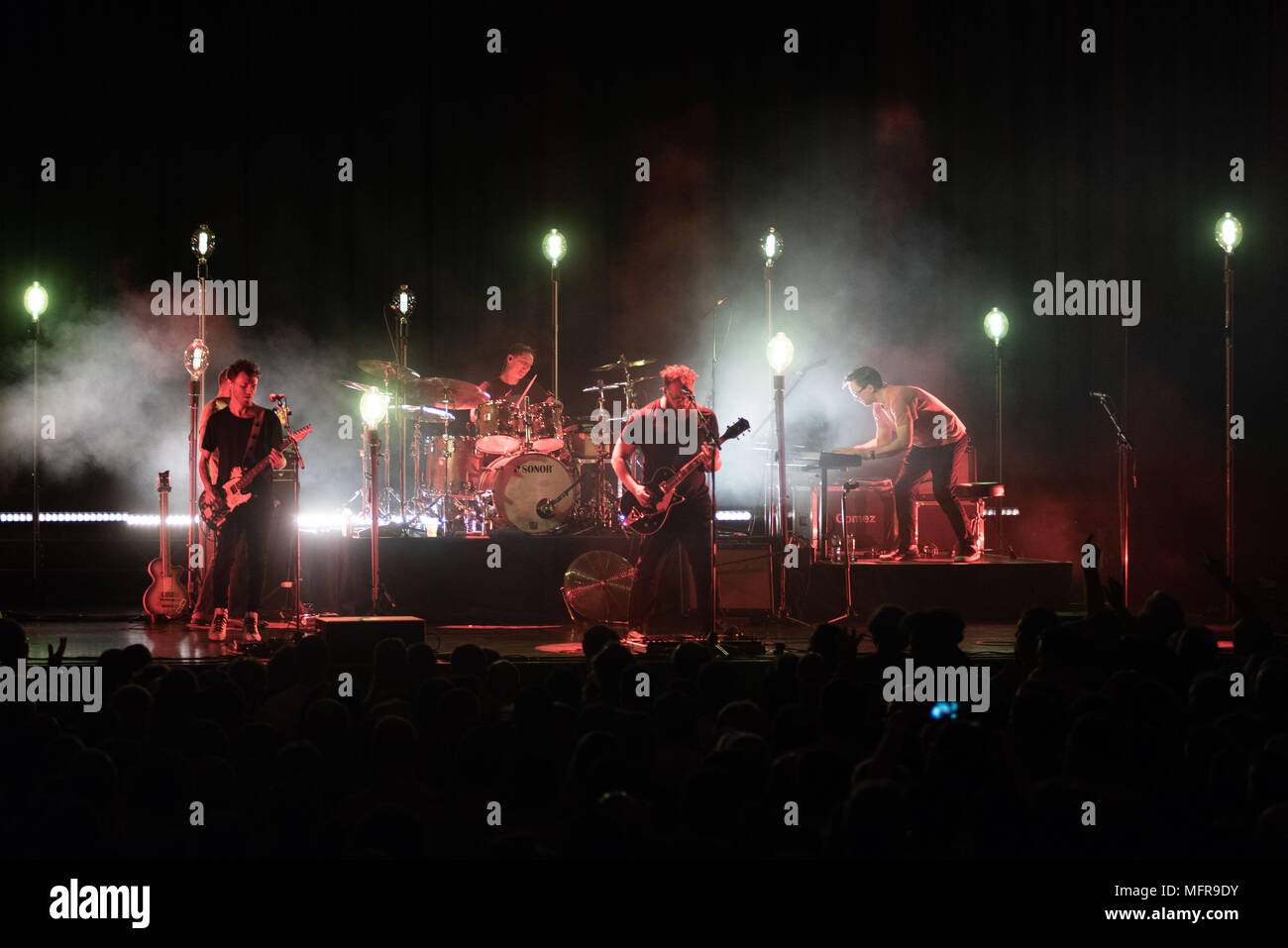 British Indie rock band Gomez playing their award-winning album Bring ...