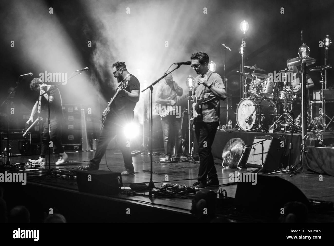 British Indie rock band Gomez playing their award-winning album Bring ...