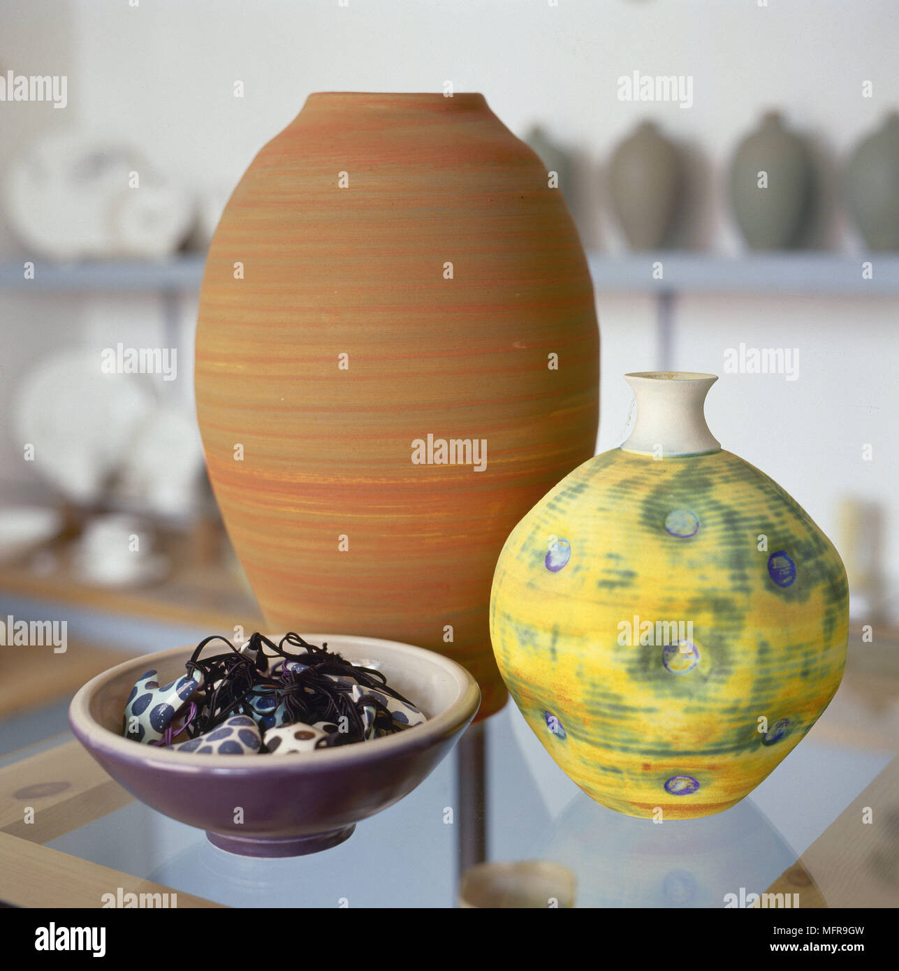 Ceramic pots Interiors shops pottery ceramics vases Stock Photo - Alamy