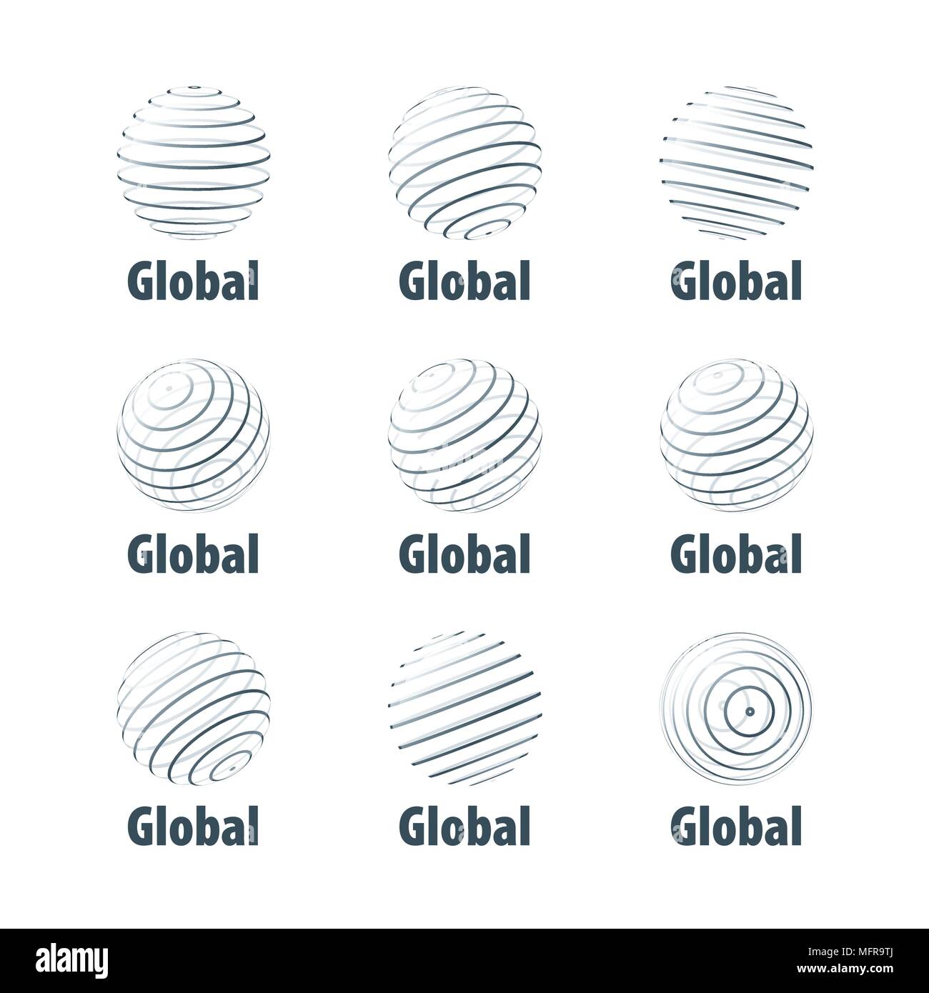 vector logo globe Stock Vector Image & Art - Alamy