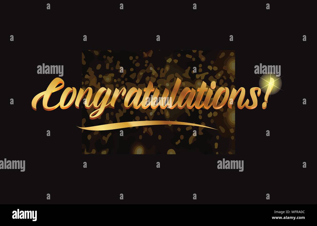 congratulations gold word text with sparkle and glitter background ...