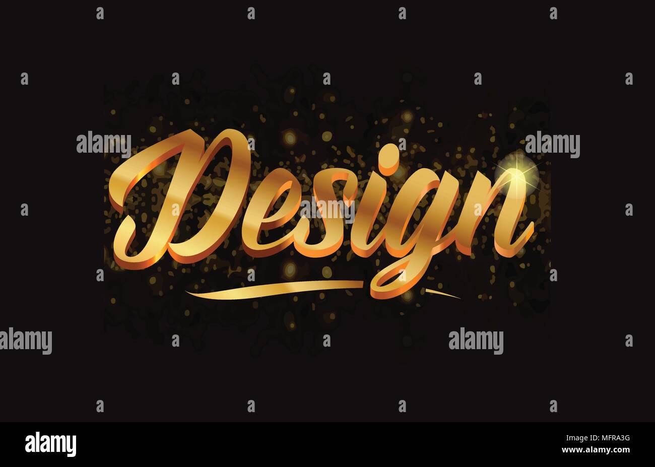design gold word text with sparkle and glitter background suitable for ...
