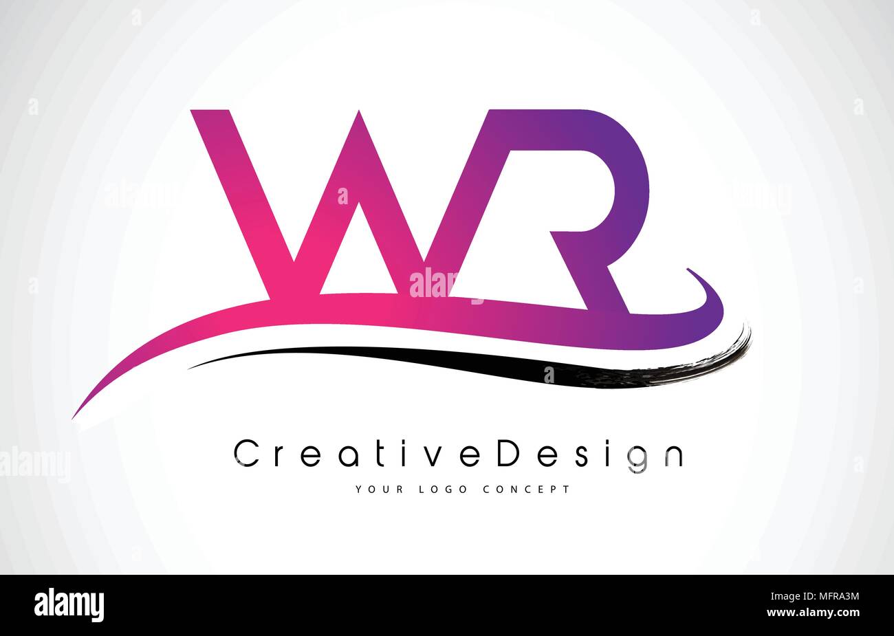 Wr letters Stock Vector Images - Alamy