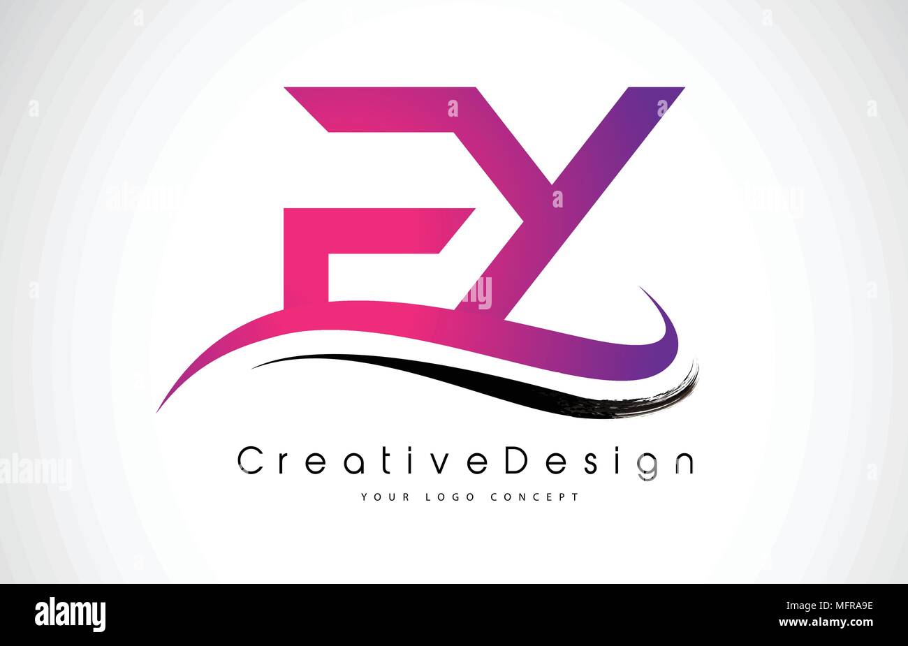 FY F Y Letter Logo Design in Black Colors. Creative Modern Letters ...