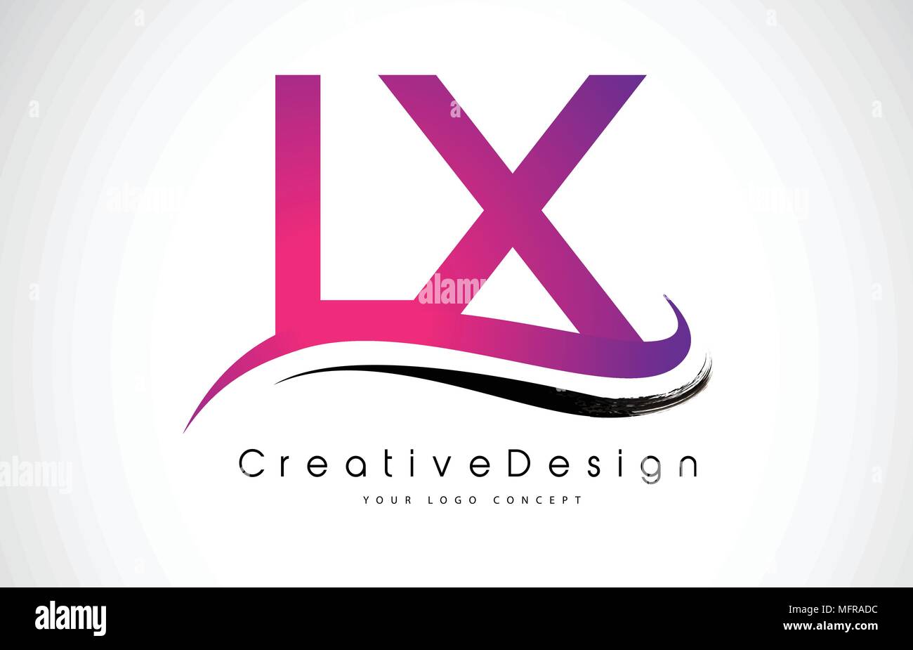 LX L X Letter Logo Design in Black Colors. Creative Modern Letters ...