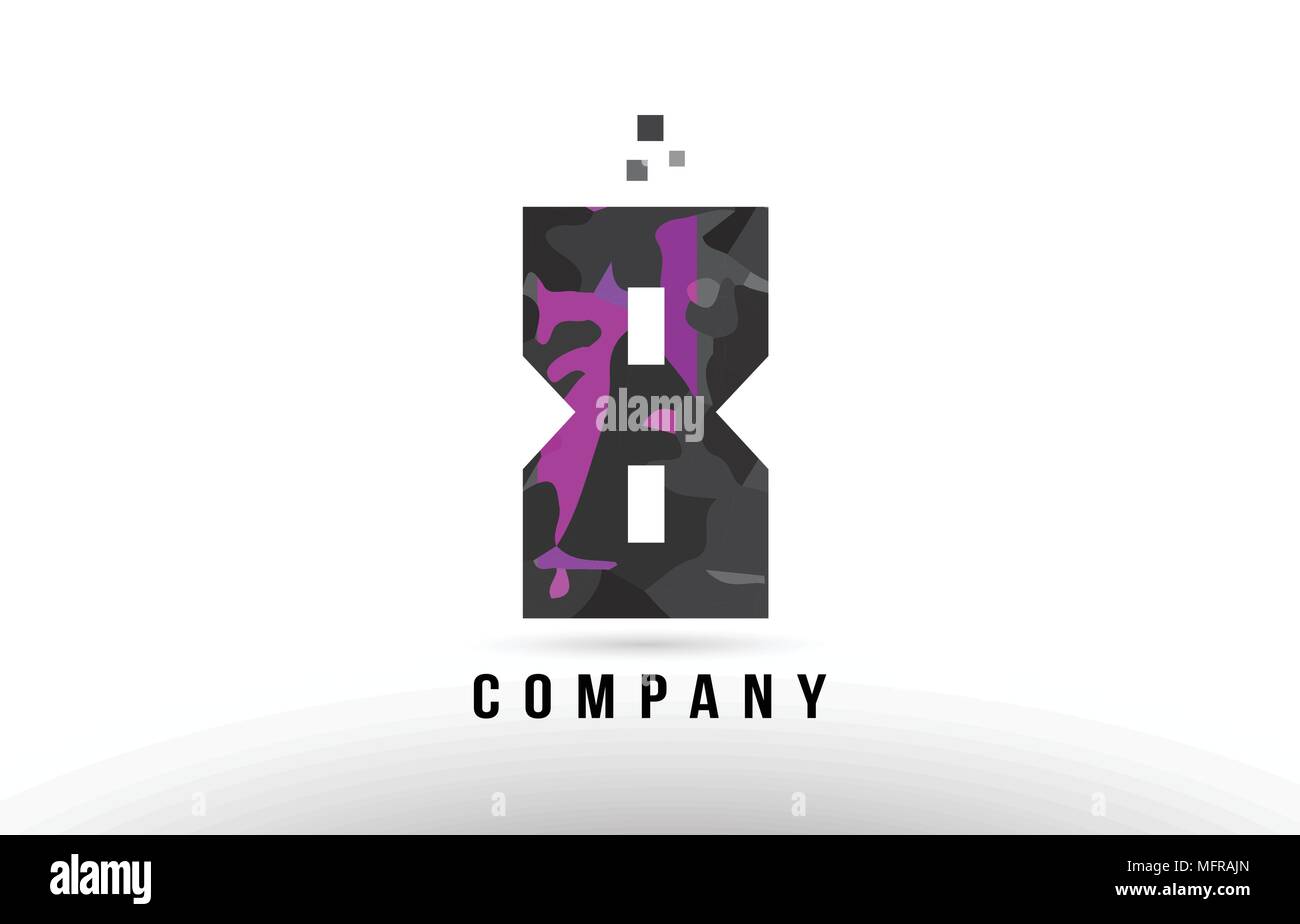 purple black number 8 logo design suitable for a company or business ...