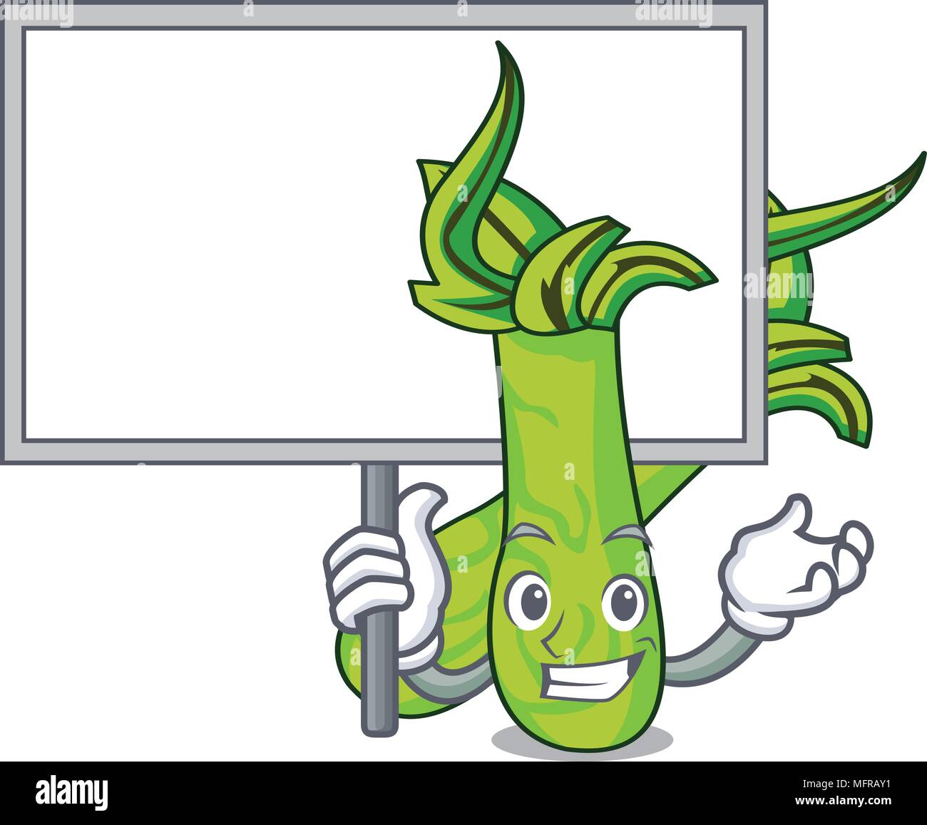 Bring board wasabi character cartoon style vector illustration Stock ...