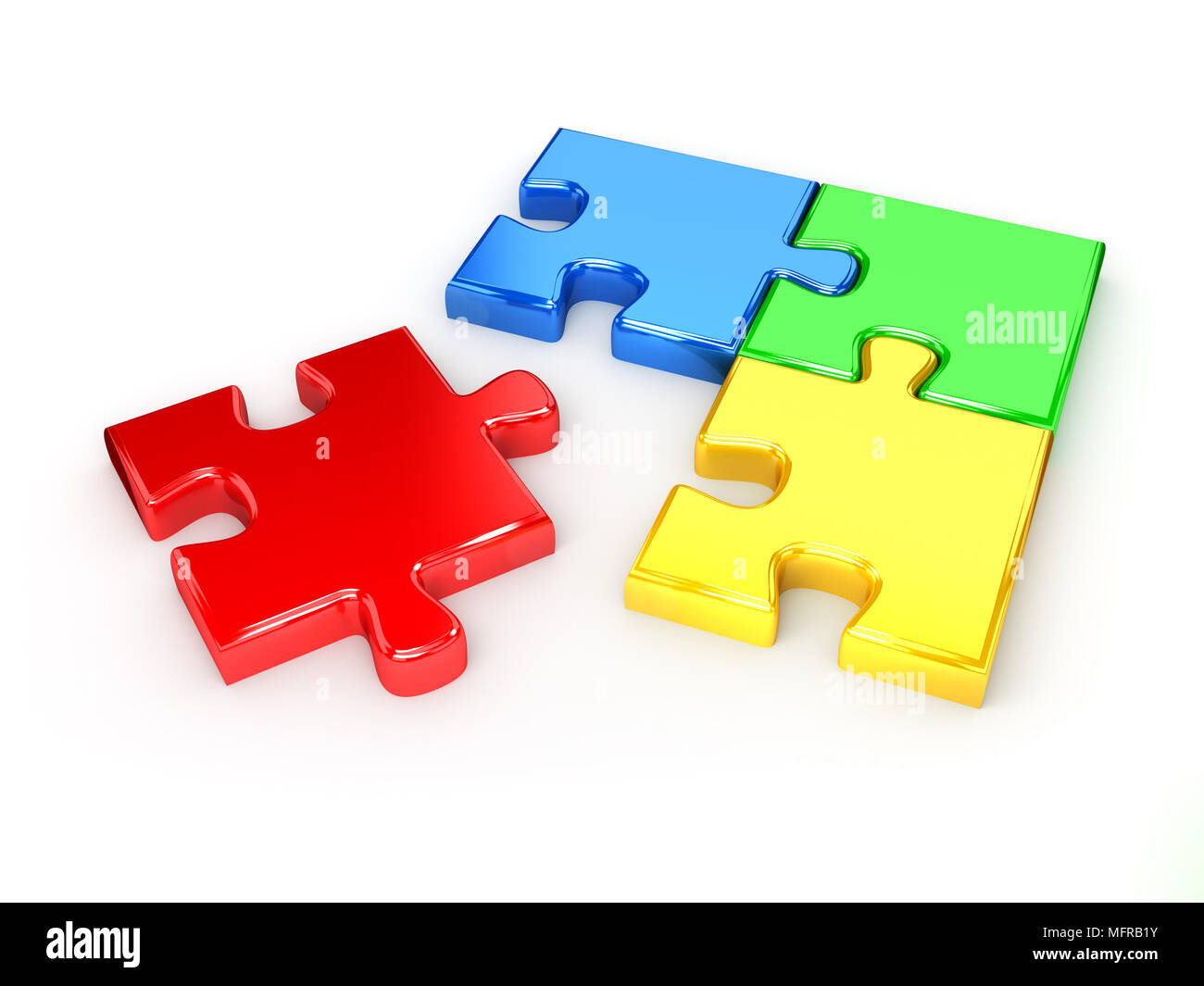 Concept of teamwork and easy solutions Stock Photo - Alamy