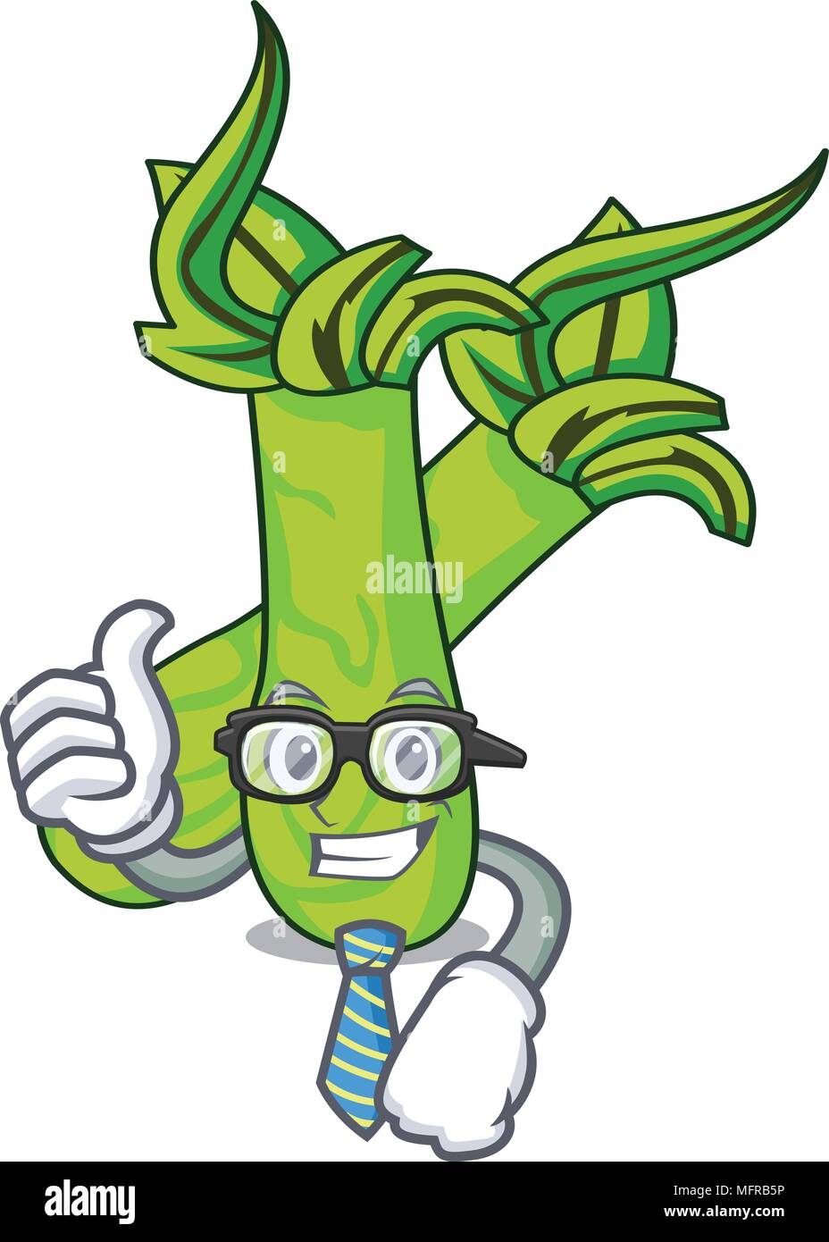 Businessman wasabi character cartoon style vector illustration Stock ...