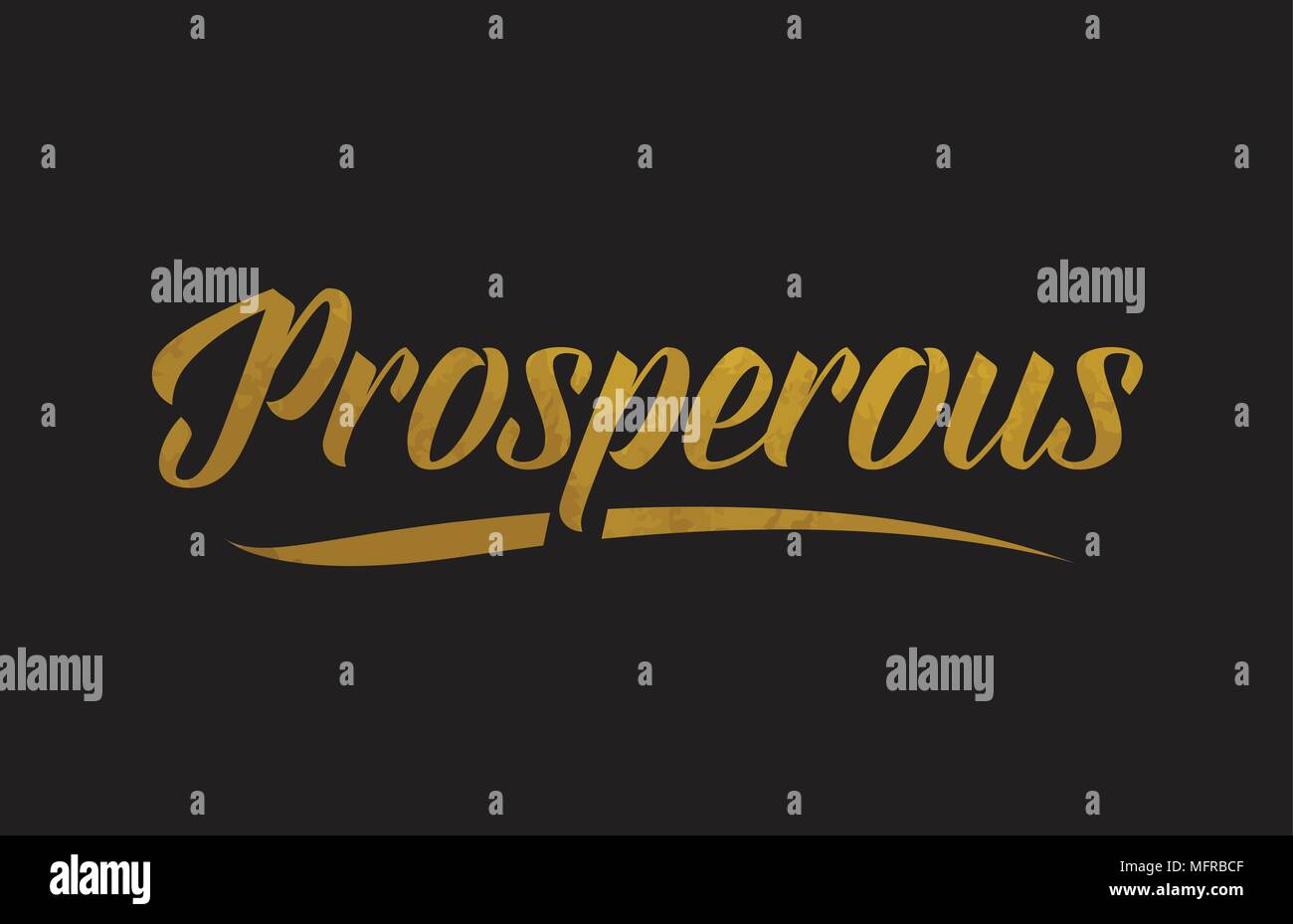 Prosperous gold golden word texture text suitable for card, brochure or ...