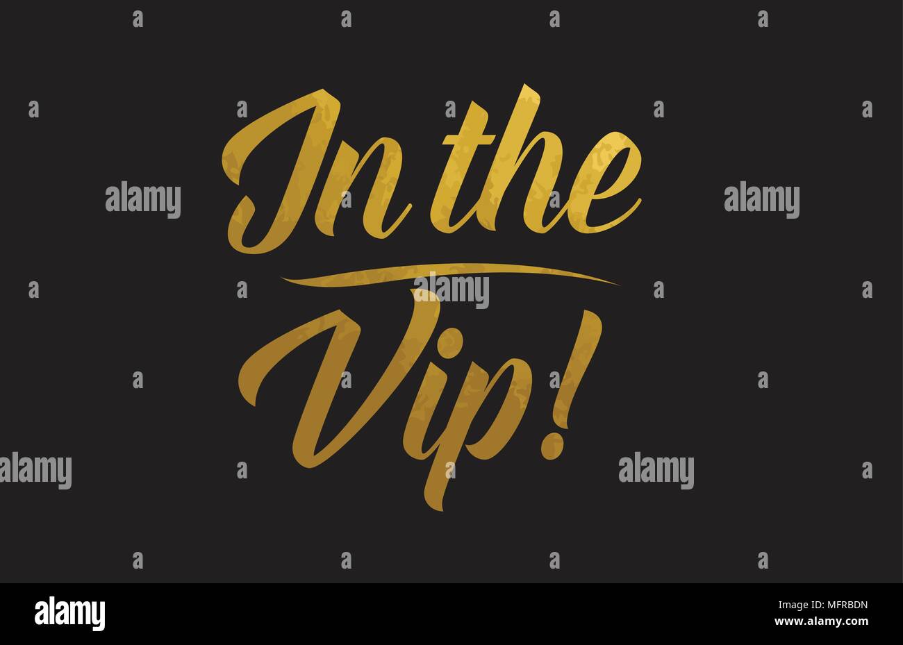 In the Vip gold golden word texture text suitable for card, brochure or ...