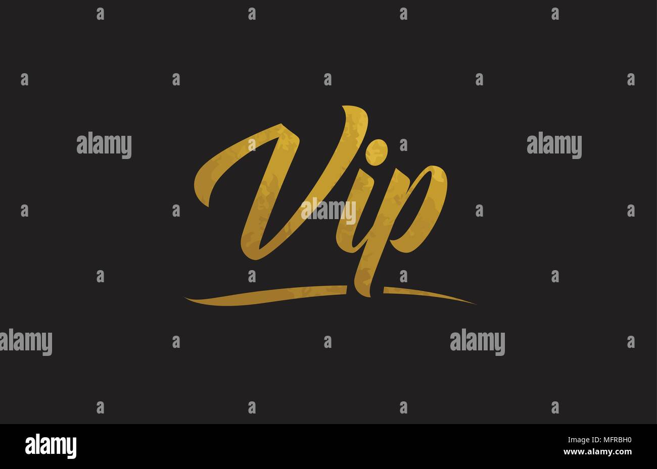 Vip gold golden word texture text suitable for card, brochure or ...