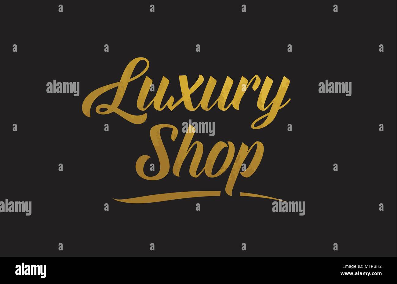 Luxury Shop gold golden word texture text suitable for card, brochure ...
