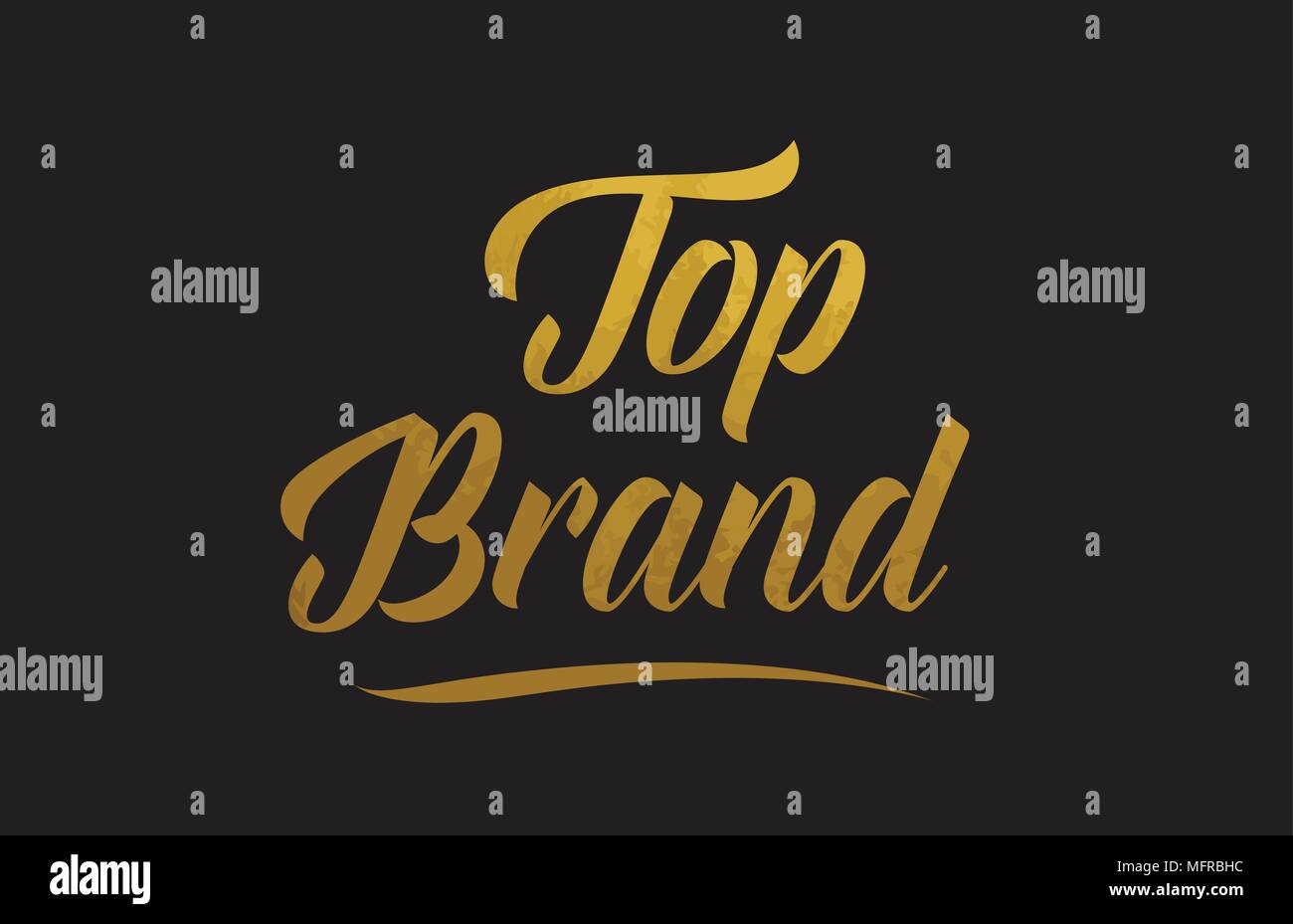 Top Brand gold golden word texture text suitable for card, brochure or ...