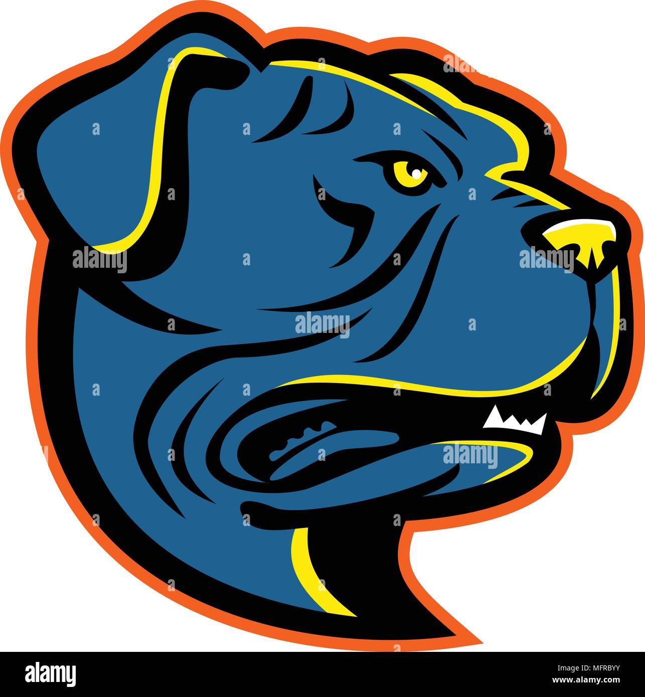 Bulldog school mascot hi-res stock photography and images - Alamy