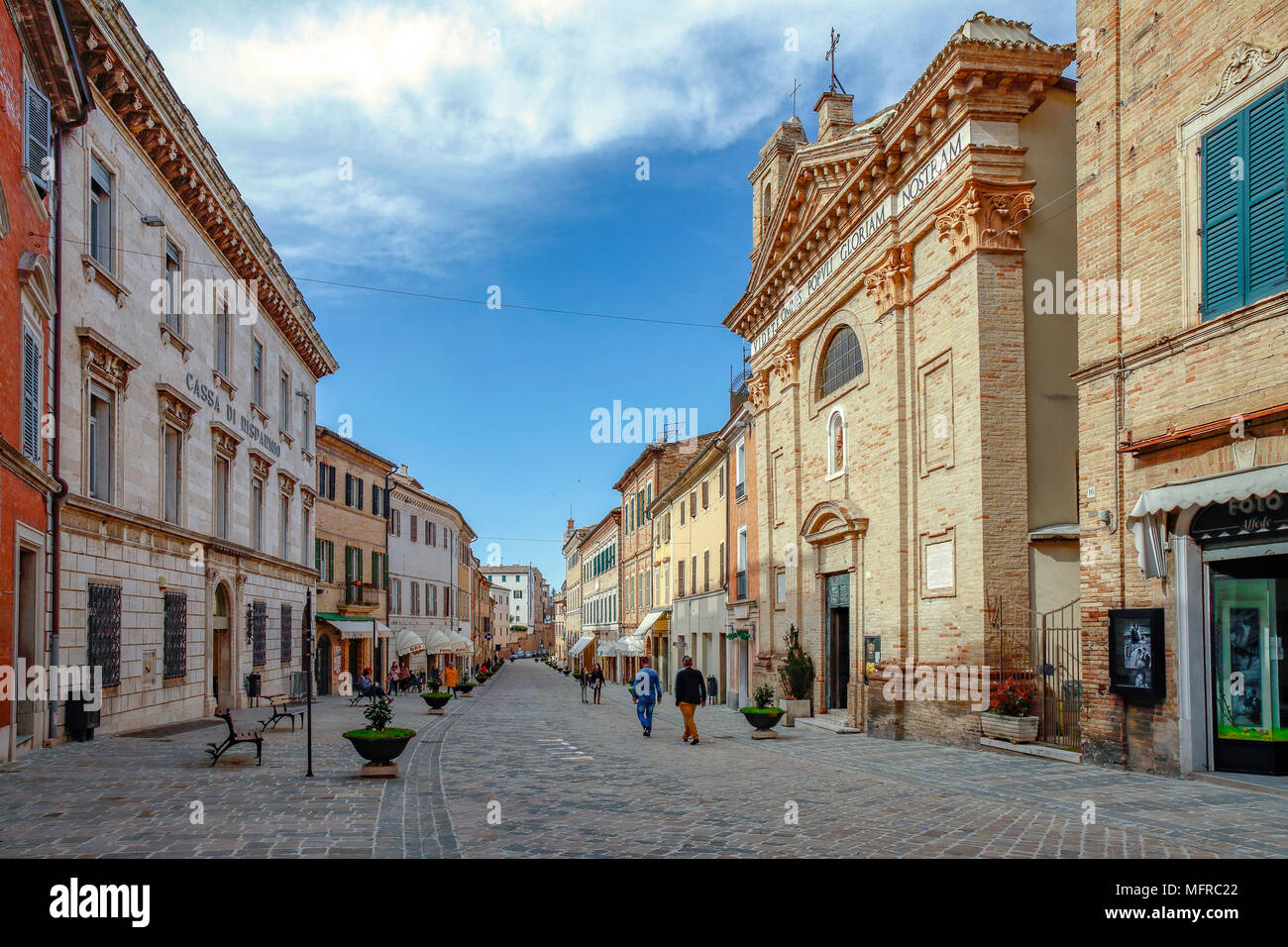 Italy Marche Recanati: Church of Sant'Anna Stock Photo - Alamy