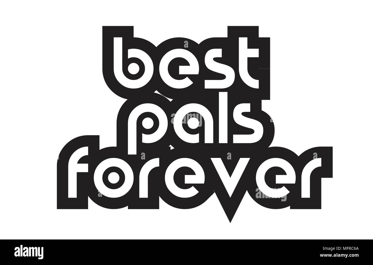 inspiring quote best pals forever suitable as a postcard with bold text ...