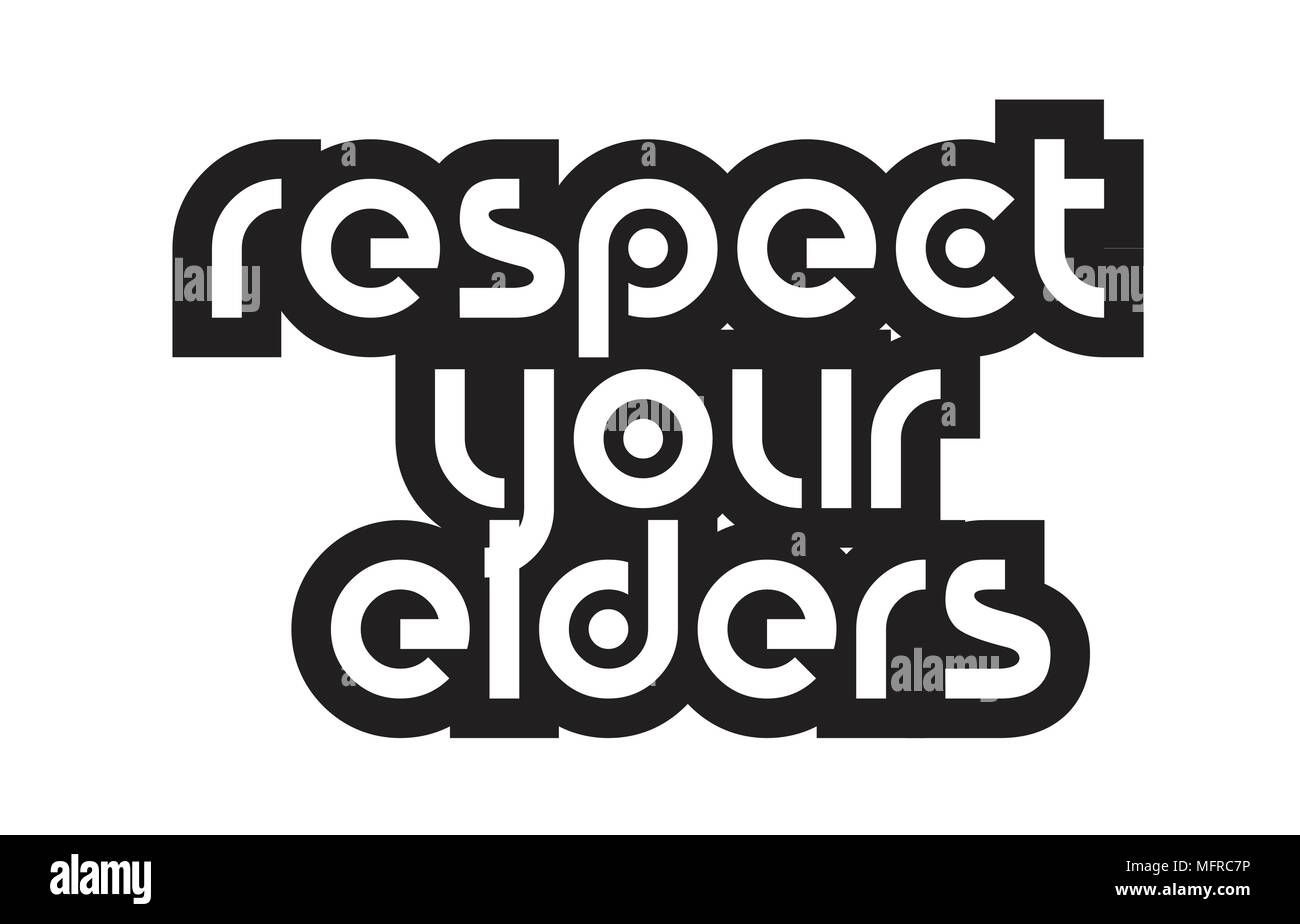 Respect for elders Stock Vector Images - Alamy