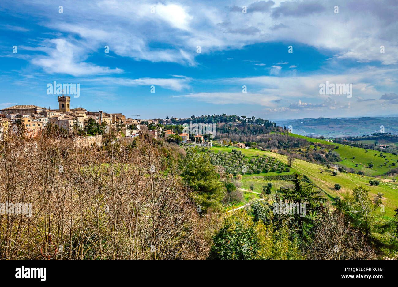 Italy Marche Recanati: Colle dell'infinito Stock Photo - Alamy
