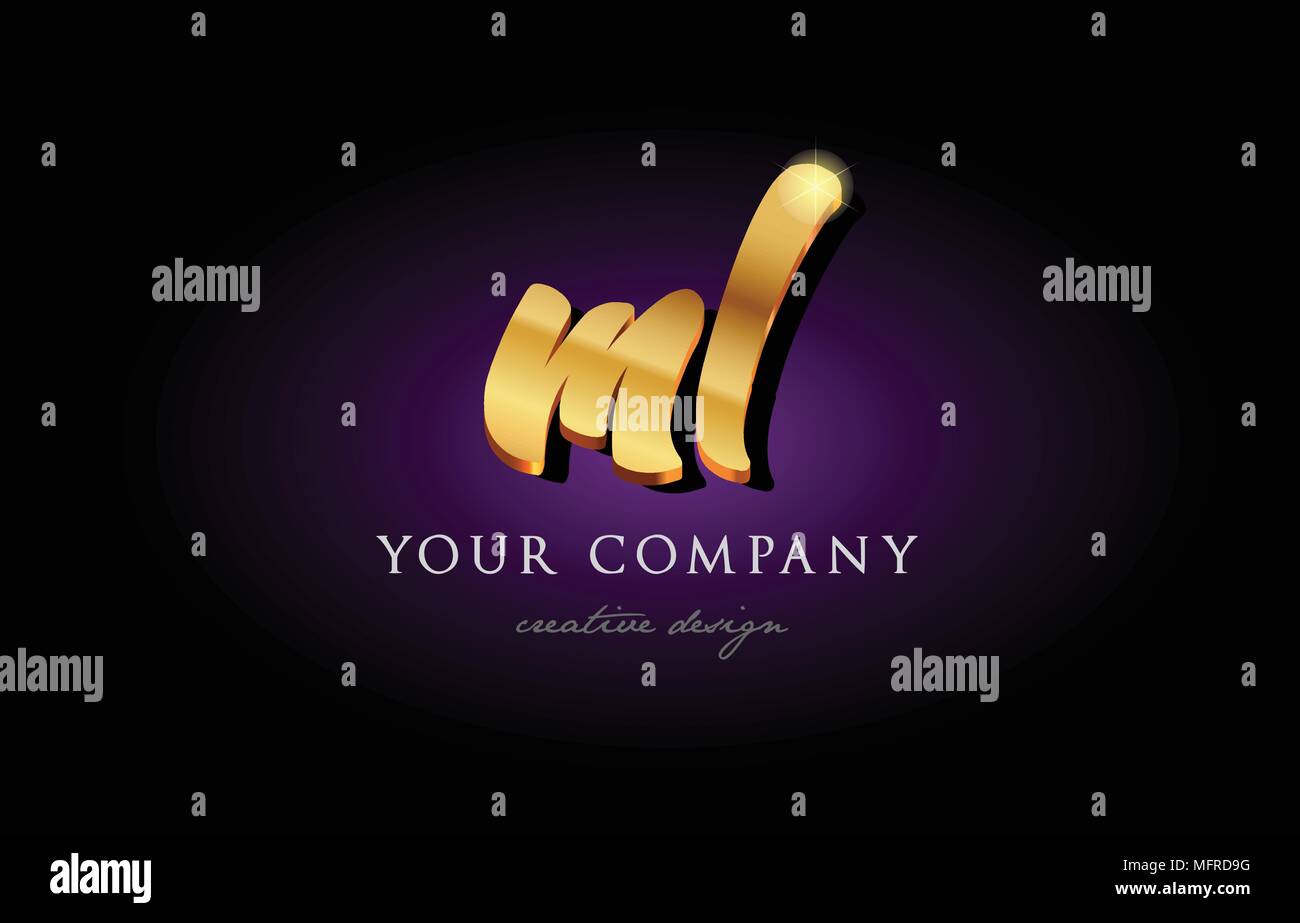 Letter m hand written logo hi-res stock photography and images - Alamy