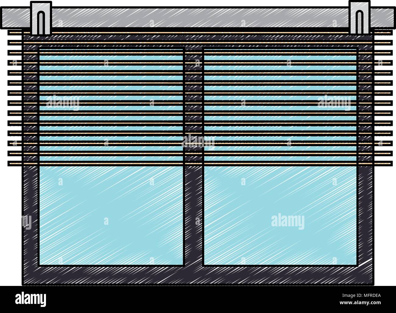 windows with blind icon vector illustration design Stock Vector Image ...