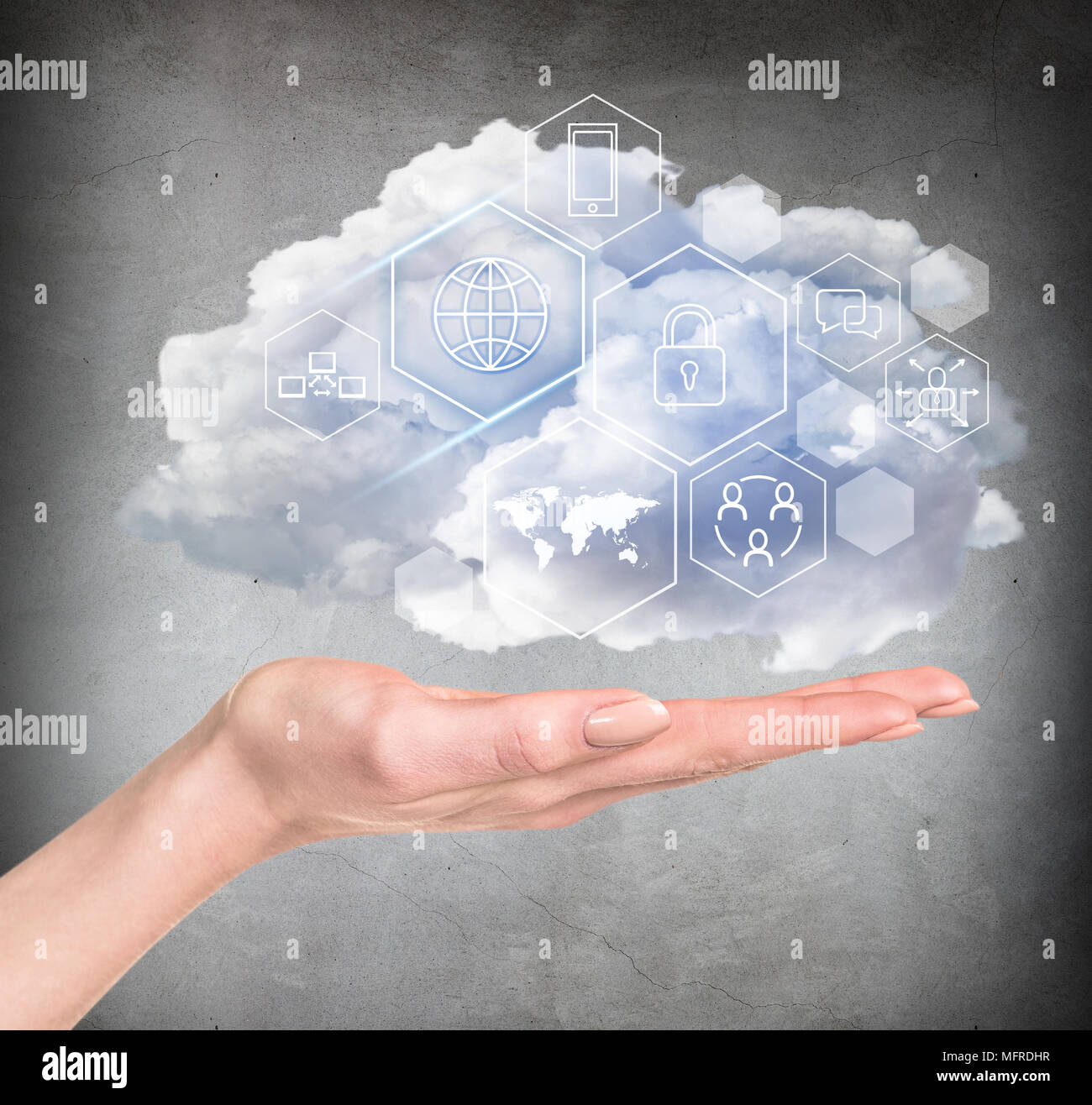 Cloud hand hi-res stock photography and images - Alamy