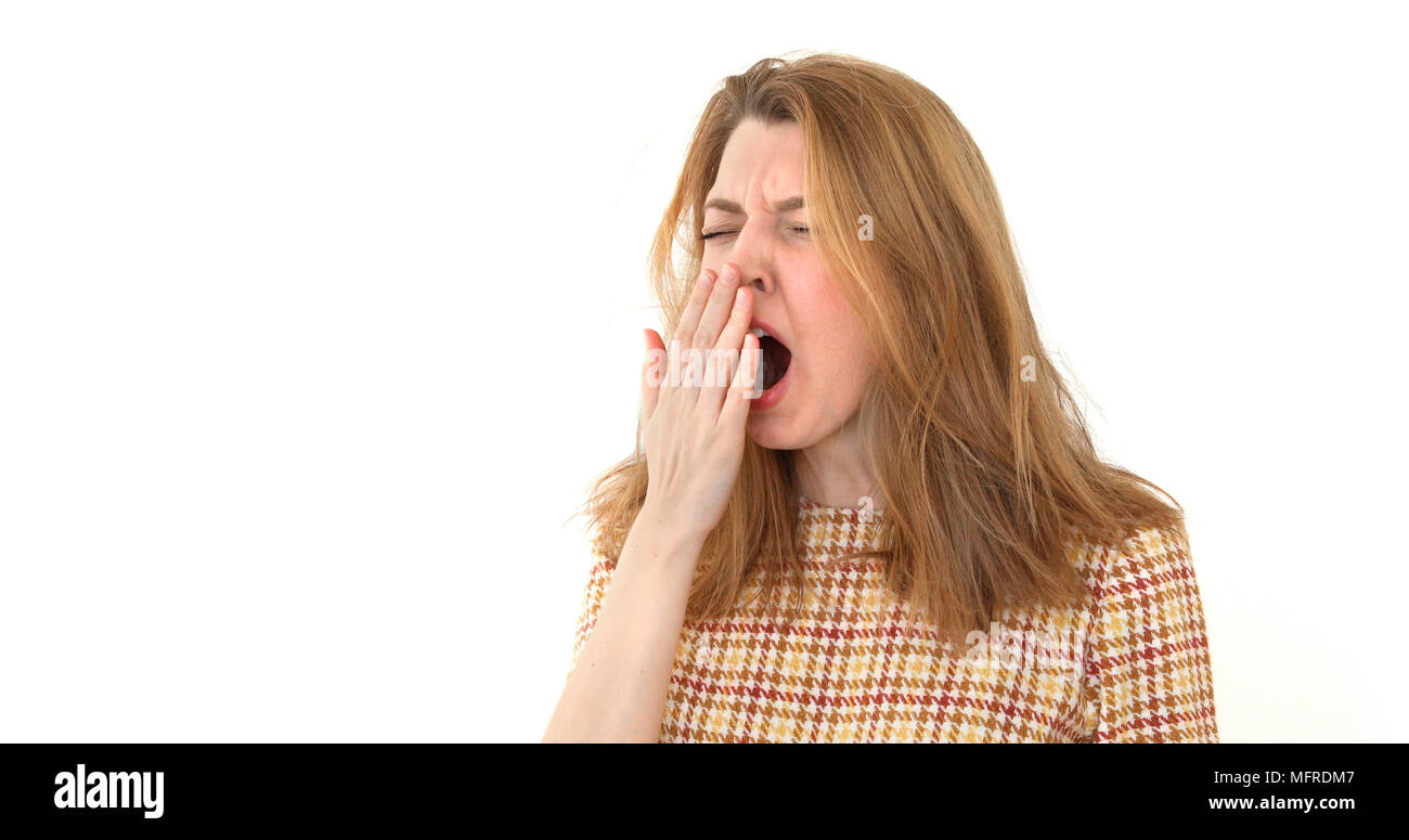 Worker yawn hi-res stock photography and images - Alamy