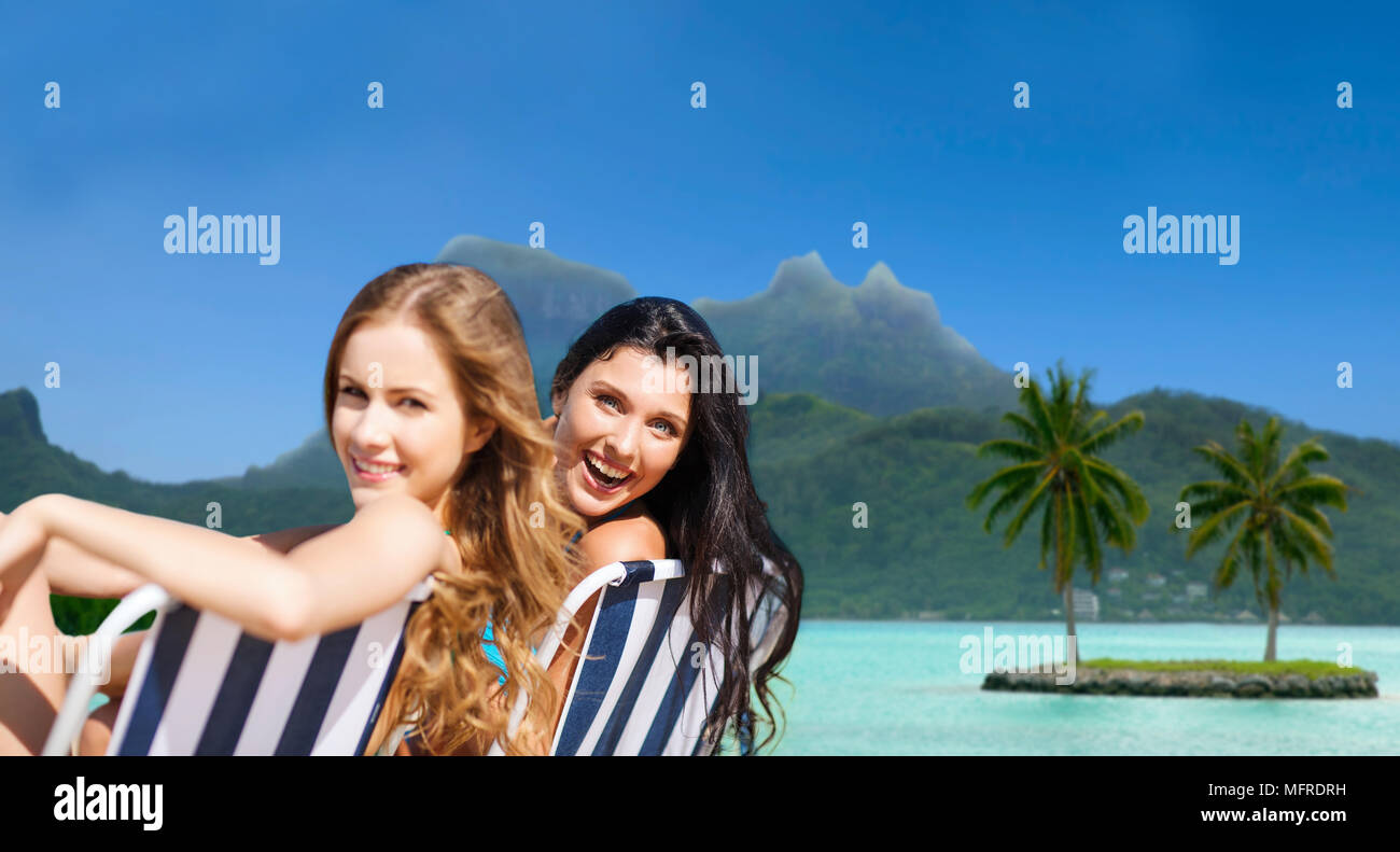 French polynesia woman sunbathing on hi-res stock photography and ...