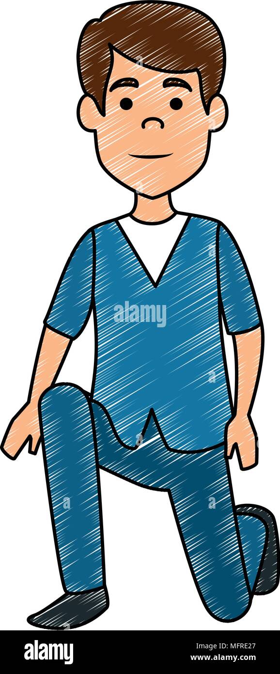 surgeon doctor professional avatar character vector illustration design ...