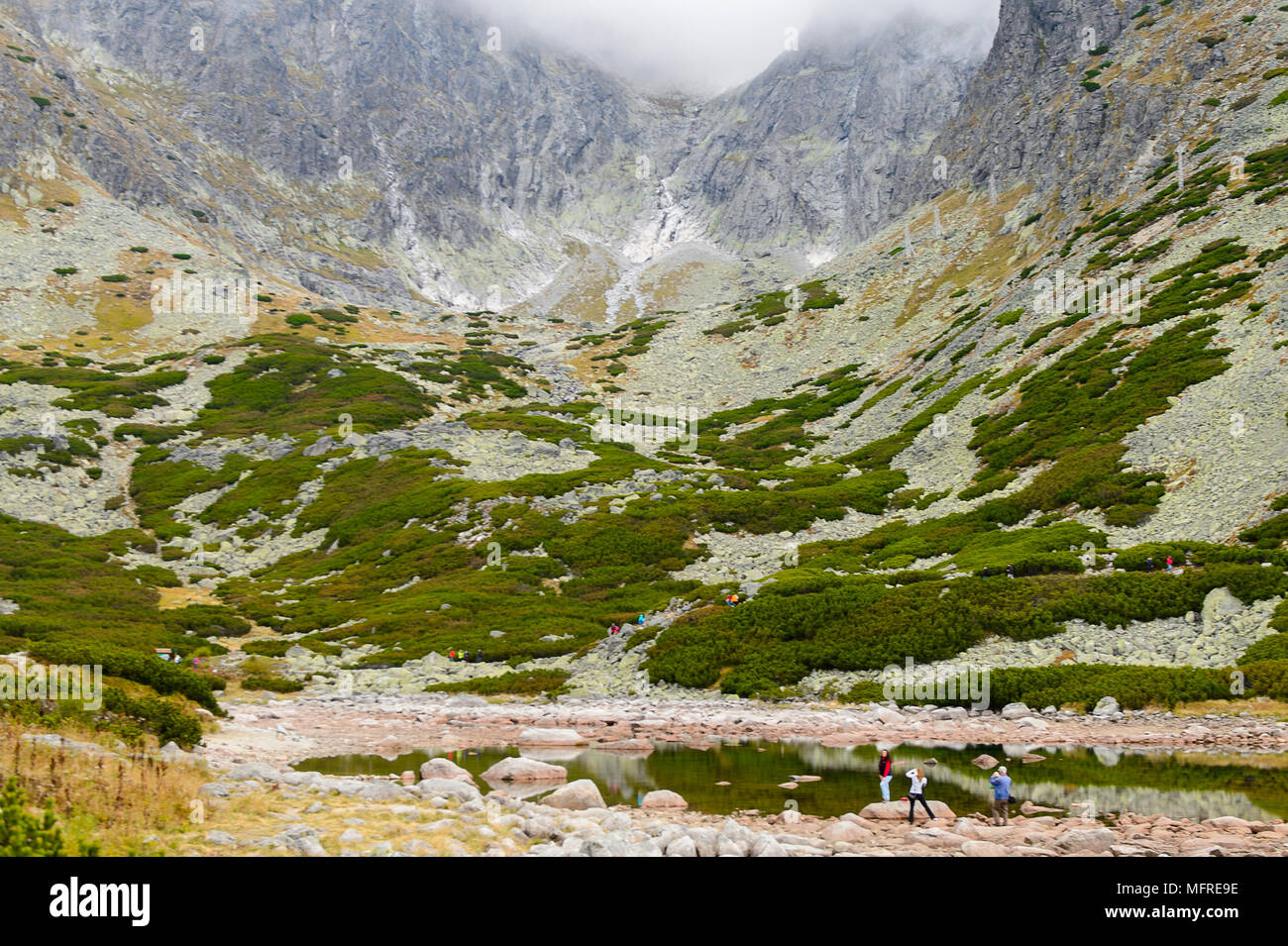 Nature of the High Tatra Mountains (Vysoke Tatry) a mountain range ...