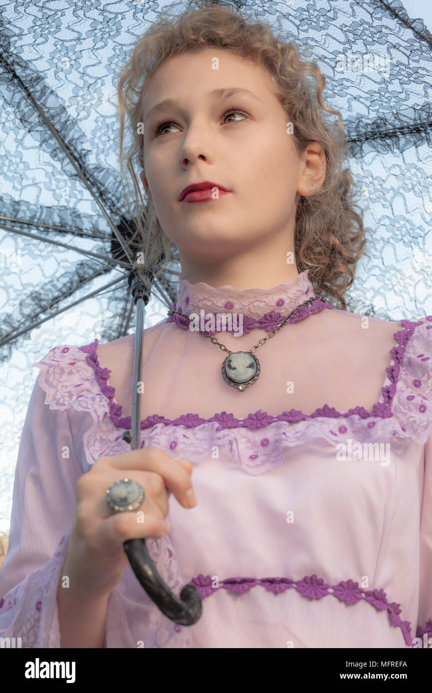 Black Lace Parasol High Resolution Stock Photography and Images - Alamy