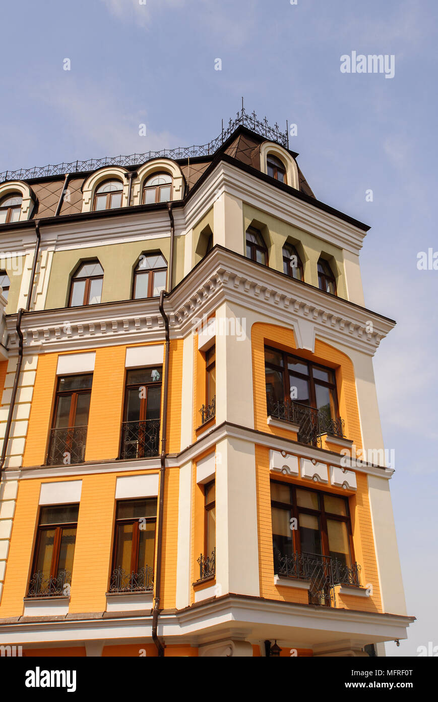 Corner of a beautiful house Stock Photo - Alamy