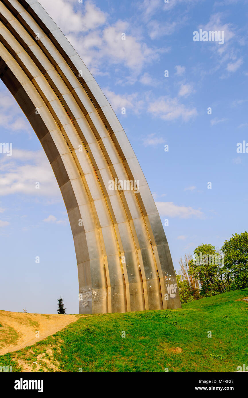 Metallic arch in the city Stock Photo - Alamy