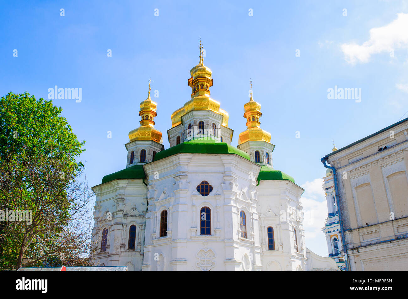 The Church of the Saviour at Berestovo, Kiev, Ukraine. A church located ...