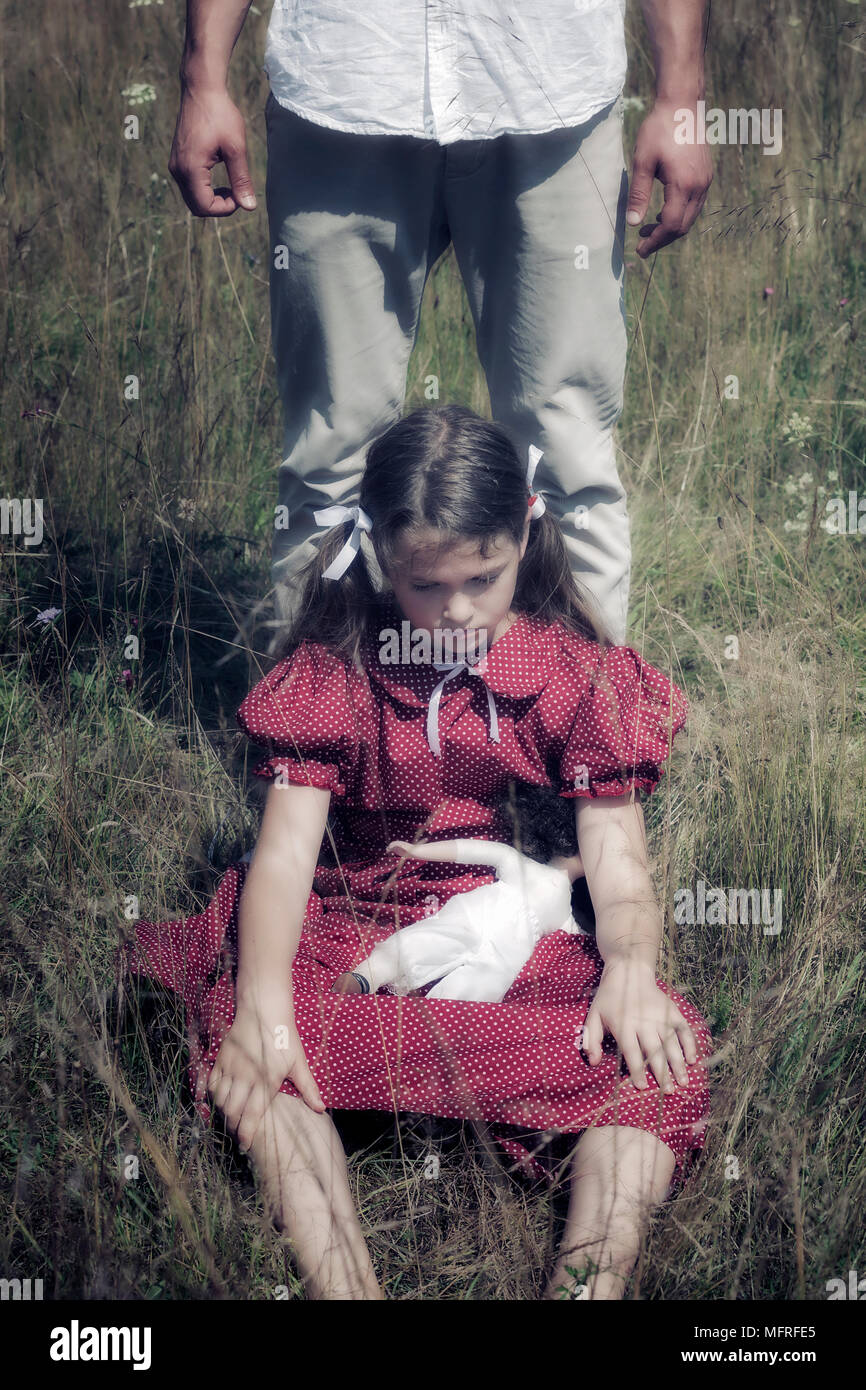 Girl Crying Behind High Resolution Stock Photography and Images - Alamy