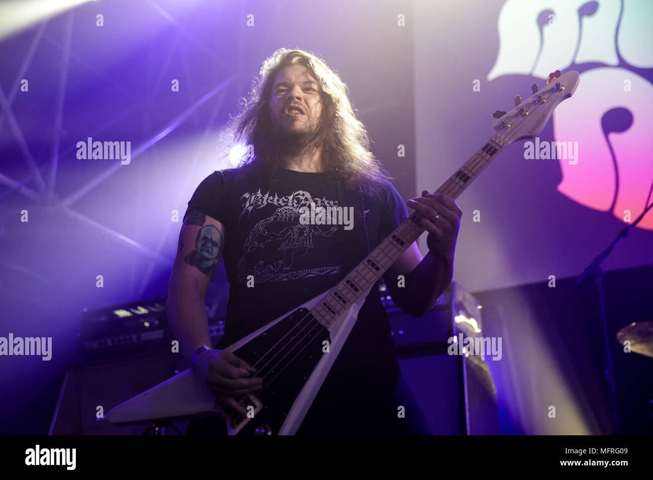 Netherlands, Tilburg - April 20, 2018. The American heavy metal band ...