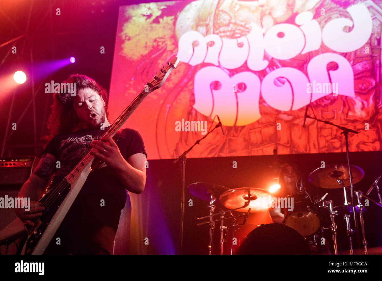 Netherlands, Tilburg - April 20, 2018. The American heavy metal band ...