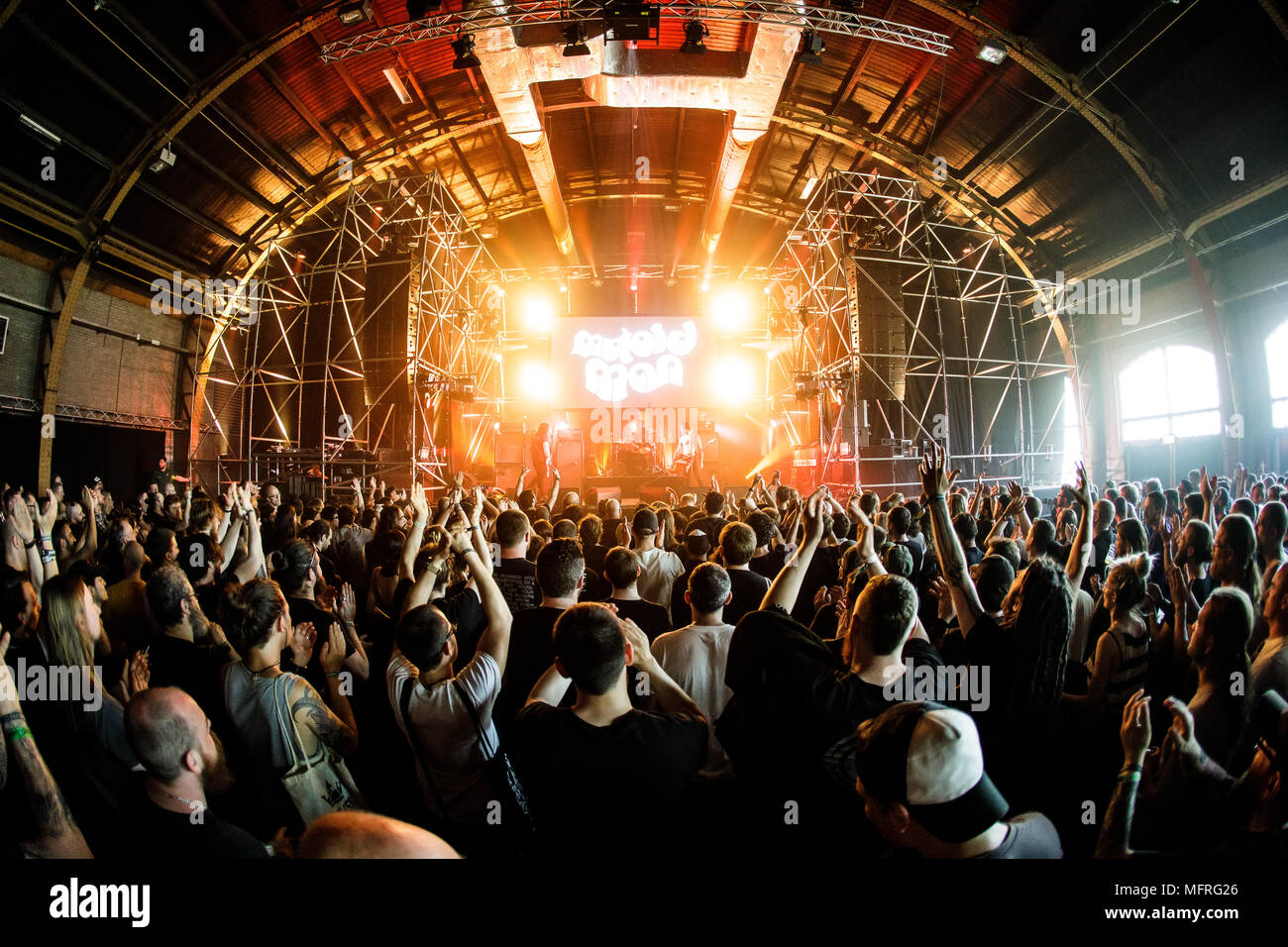 Netherlands, Tilburg - April 20, 2018. The American heavy metal band ...