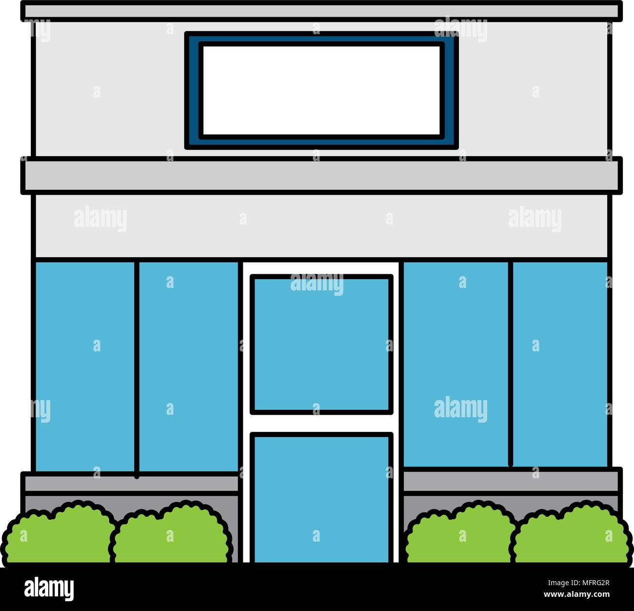 store building front facade vector illustration design Stock Vector ...